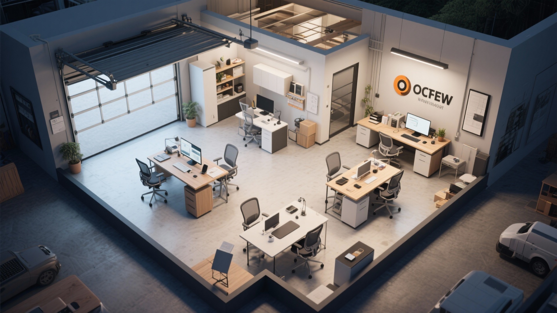 Garage Too Dark for Work? 10 Garage Home Office Fixes
