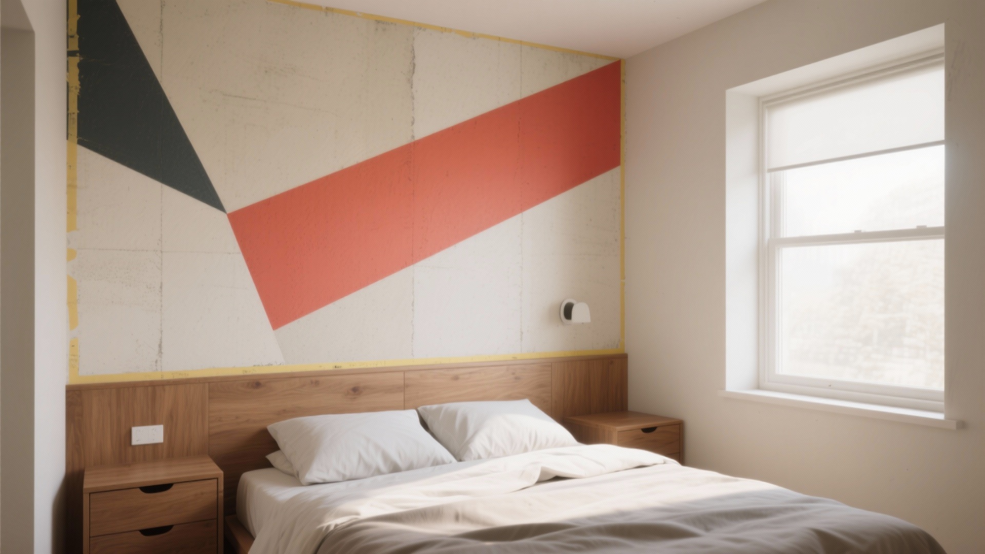 5 Bedroom Geometric Wall Paint Ideas