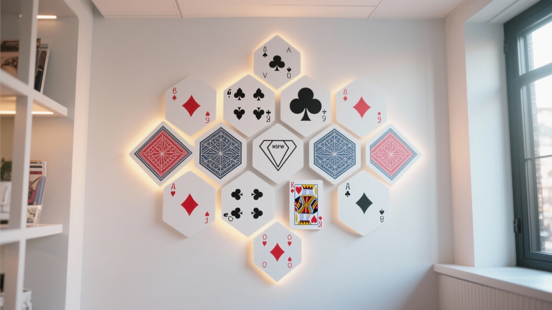 Blank Wall in Your Game Room? 10 Playing Cards Wall Decor Ideas