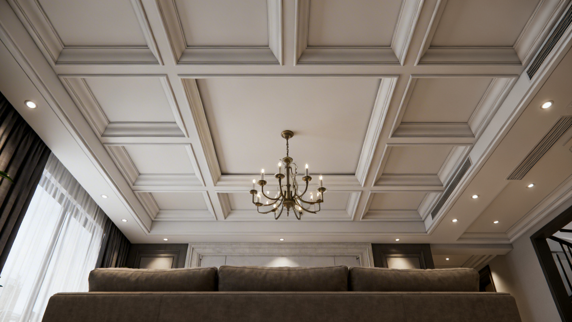 Living Room Too Plain? False Ceiling Design for Living Room