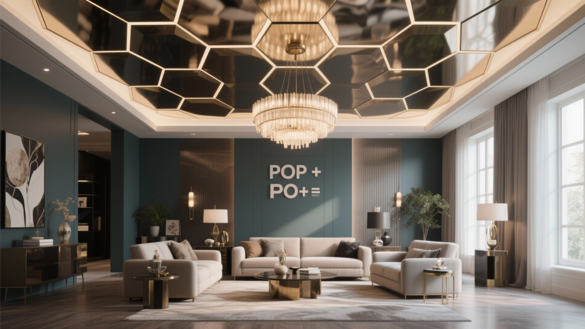 5 POP Plus Minus Design Ideas for Your Drawing Room