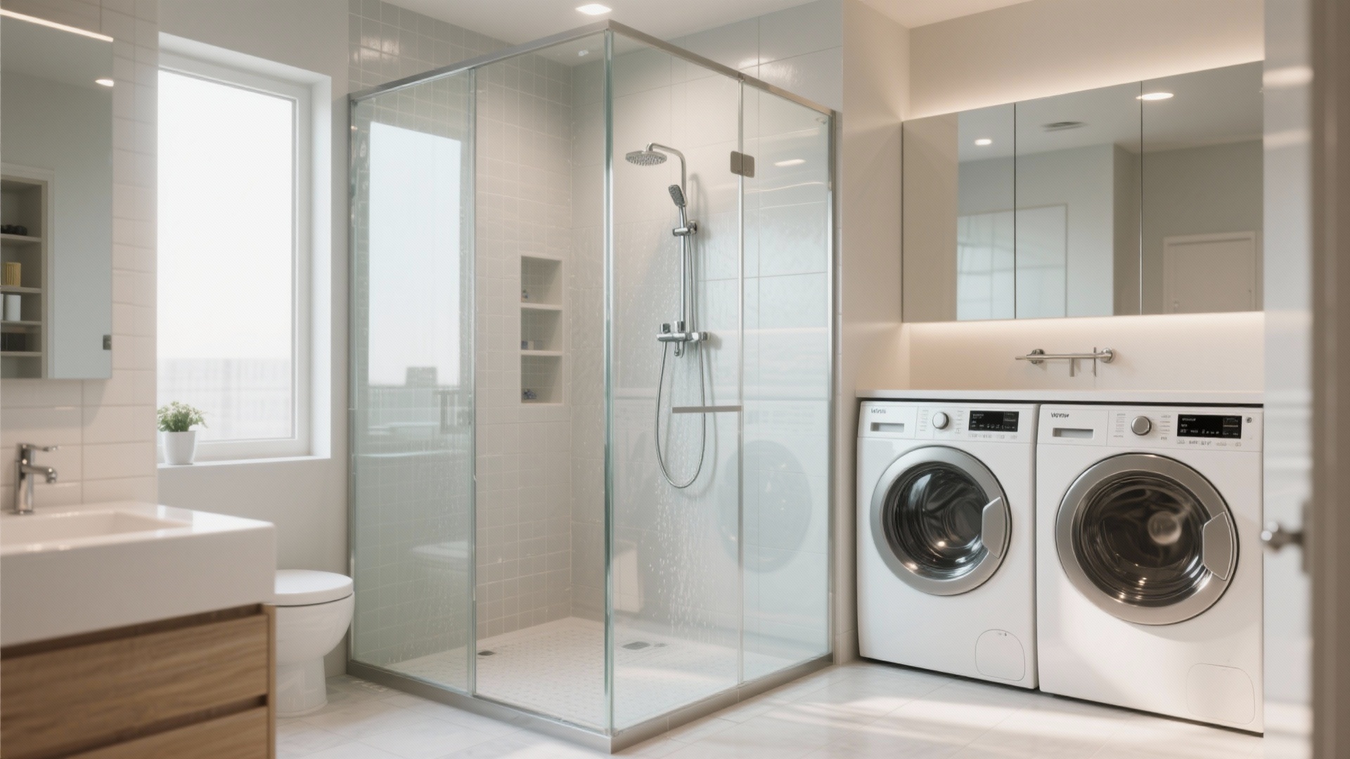 Bathroom Too Small? 5 Laundry Room Bathroom Combo Ideas