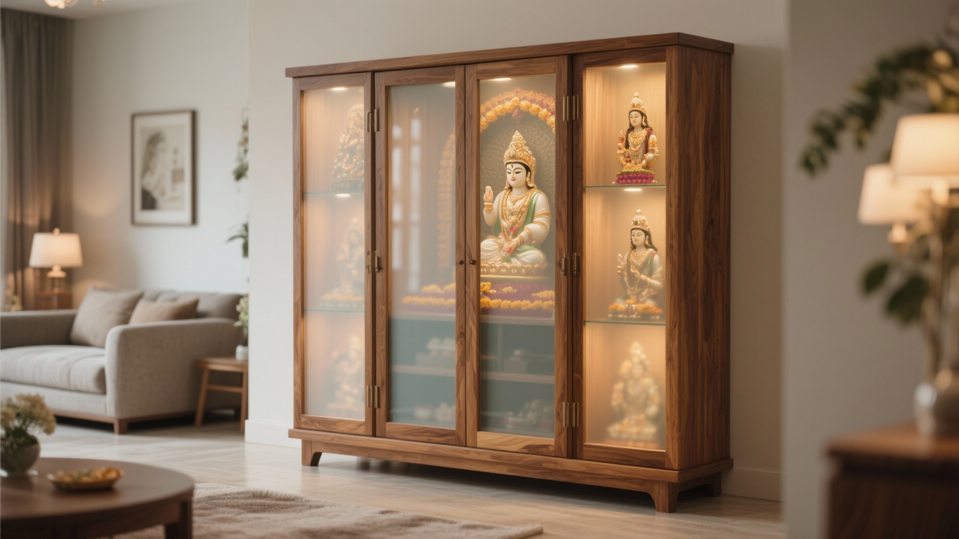 10 Pooja Wood Design Ideas for Small Spaces