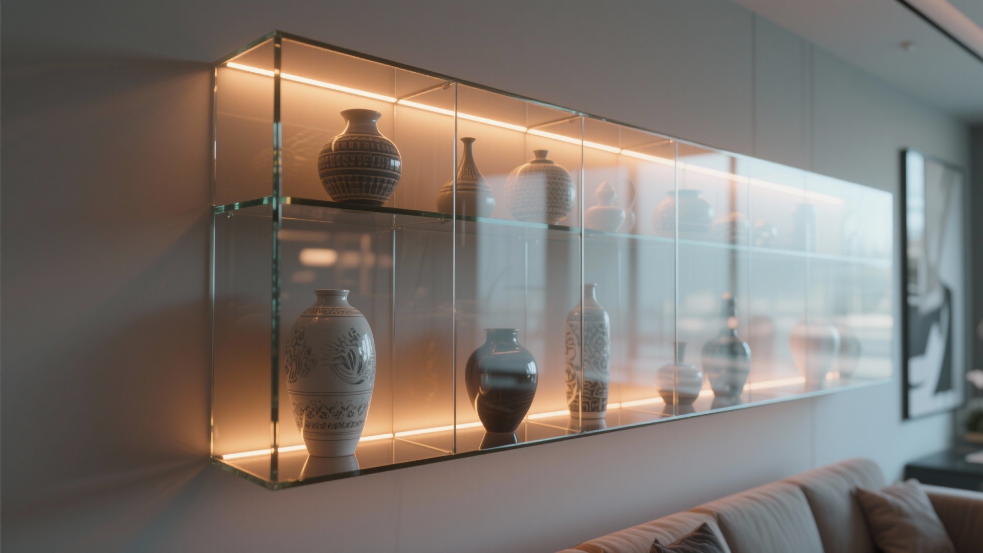 Living Room Feels Cramped? Modern Wall Showcase Design Fix