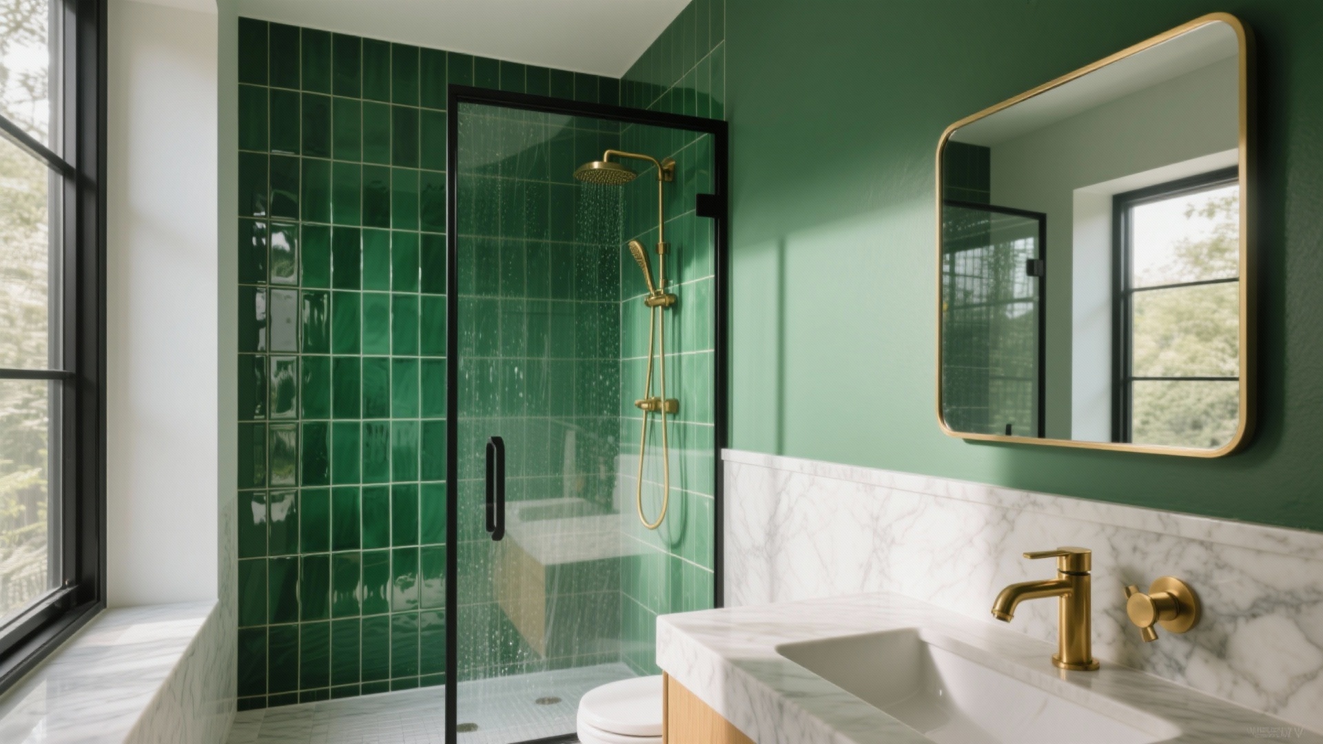 5 Emerald Green Bathroom Decor Ideas