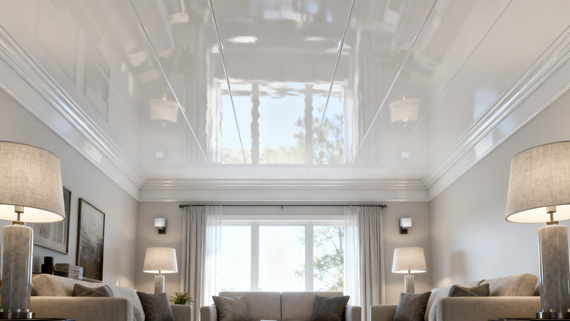 PVC Panel Ceiling Design for Living Room: 5 Ideas