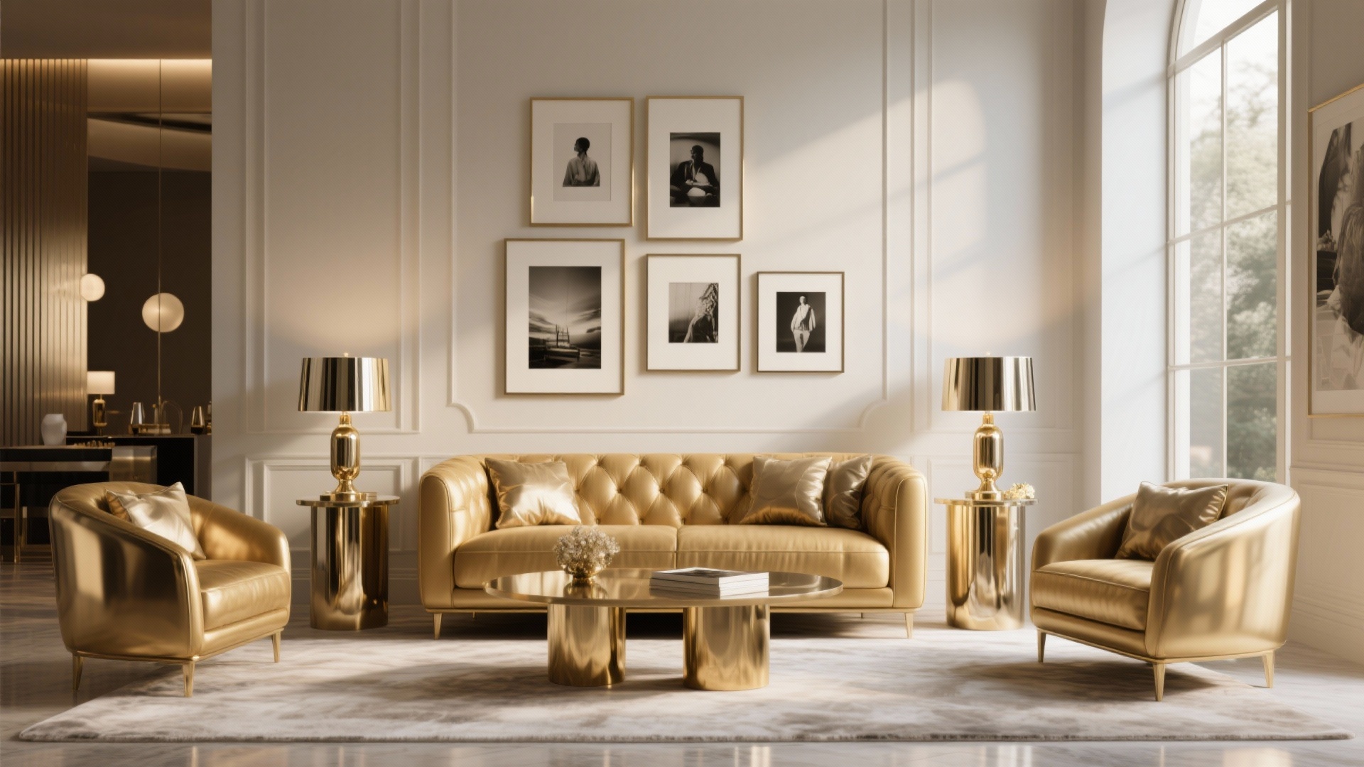 10 Gold Sofa Living Room Ideas for Chic Small Spaces