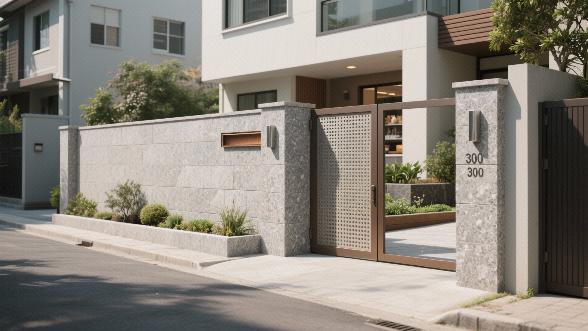 5 Granite Compound Wall Designs for Curb Appeal