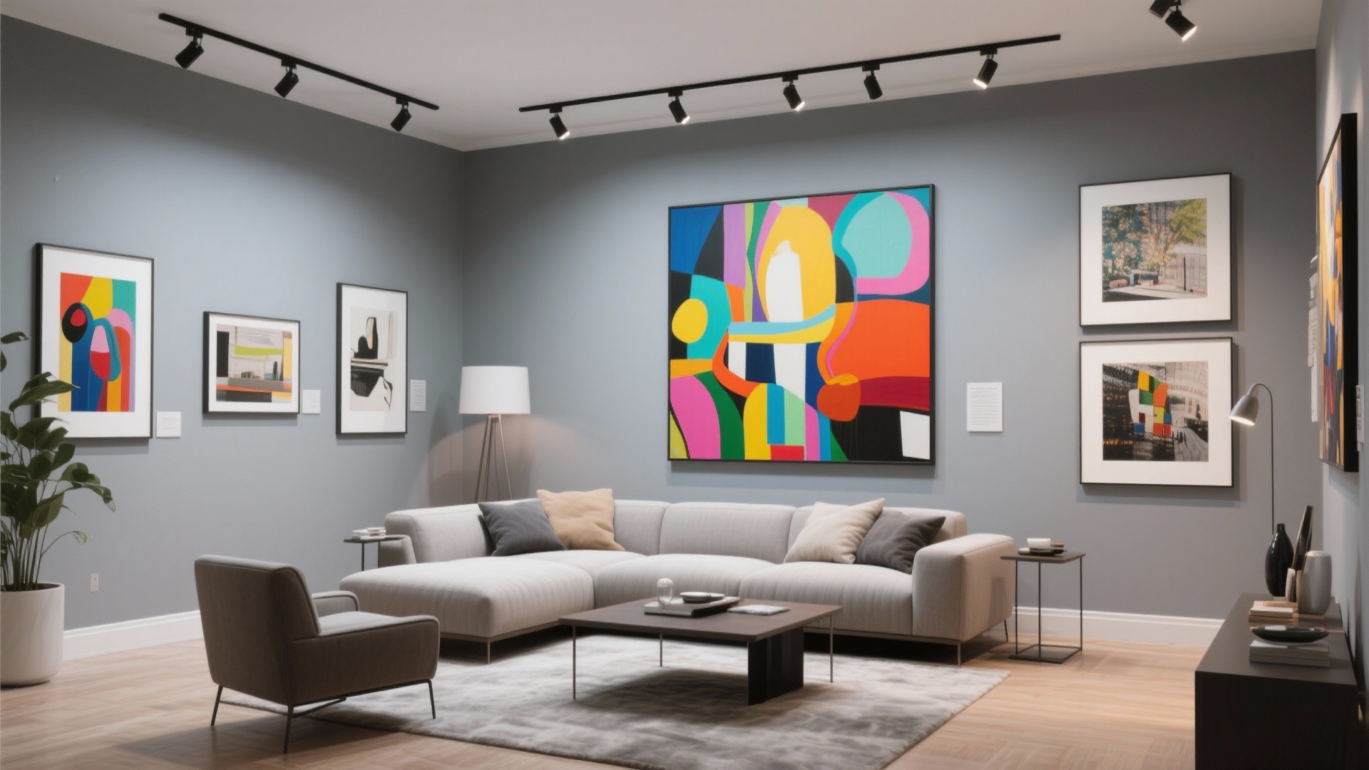 10 Gray Living Room Wall Ideas