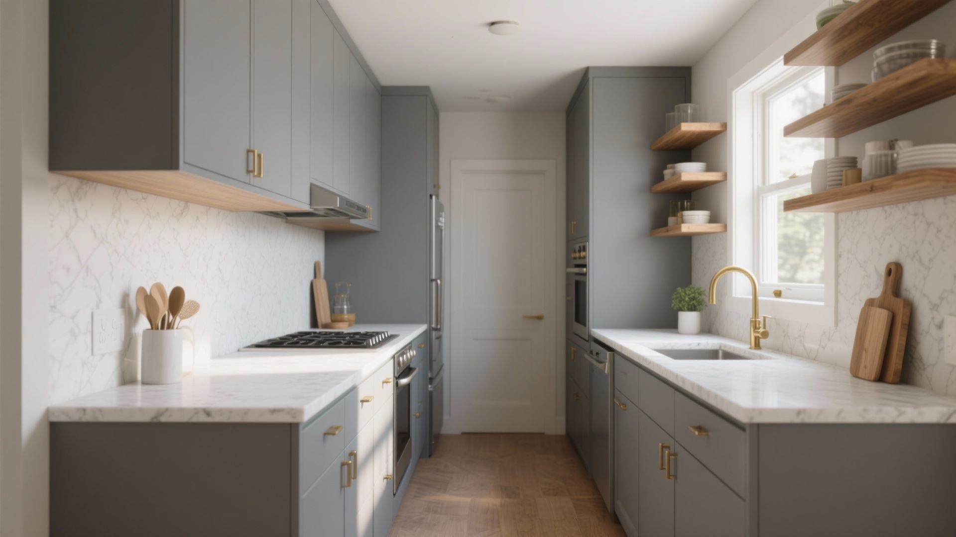 Gray Kitchen Cabinets Make Small Kitchens Feel Dark? 5 Fixes
