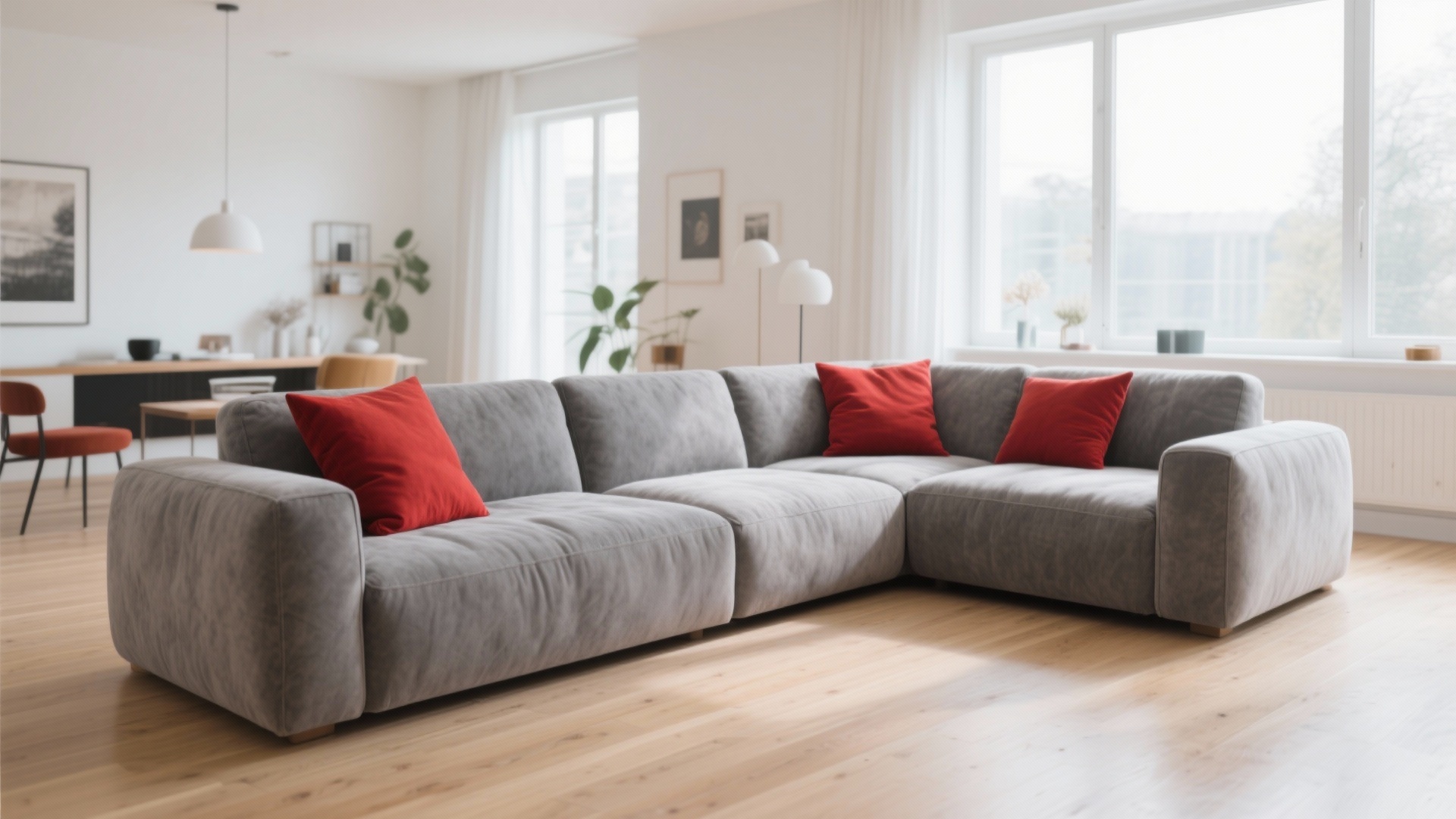 10 Gray and Red Living Room Ideas