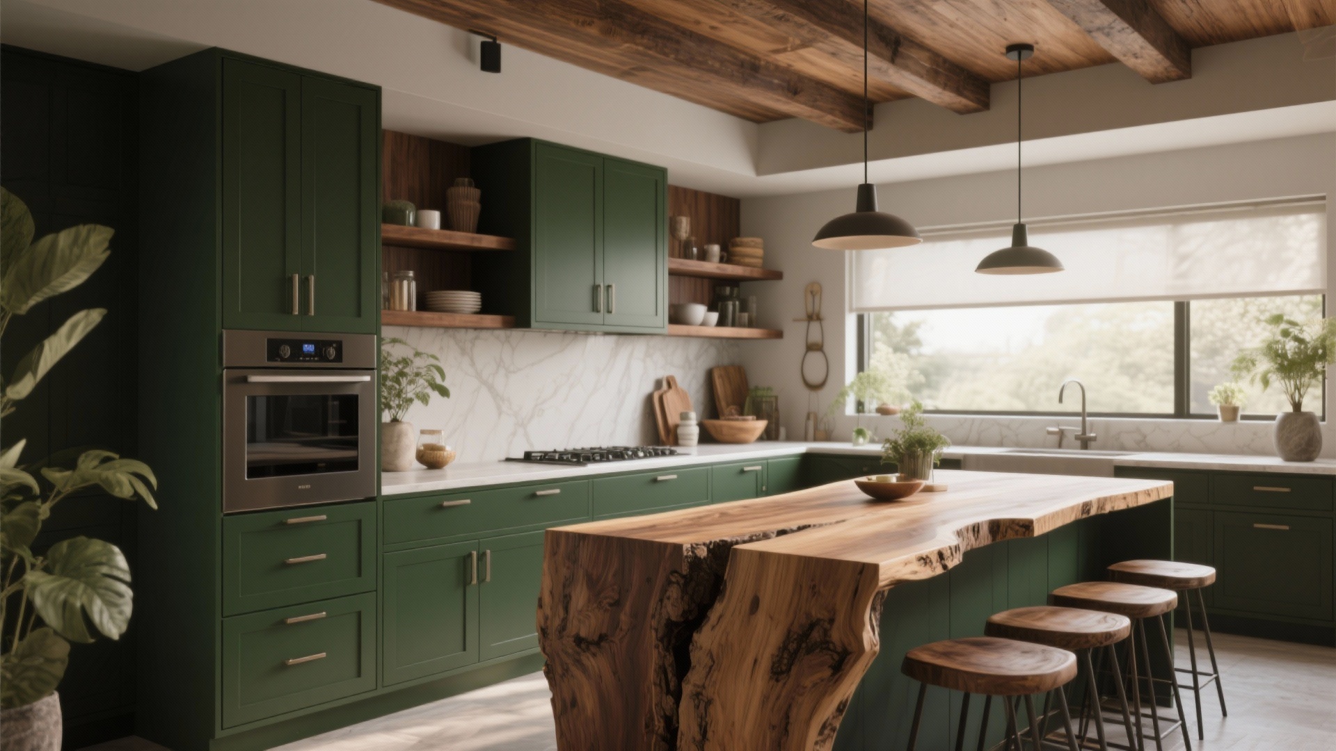 10 Dark Green Kitchen Ideas for Stunning Home Design
