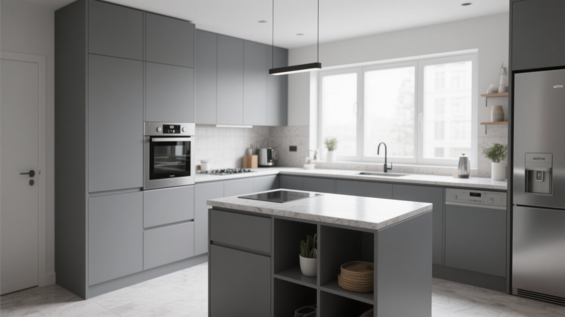 10 Small Kitchen Ideas in Grey