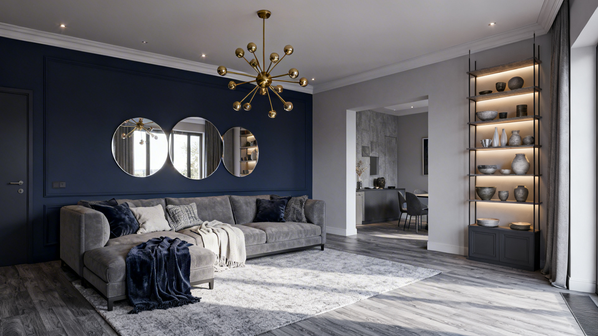 Grey and Navy Living Room Feels Dark? 5 Fixes That Add Depth