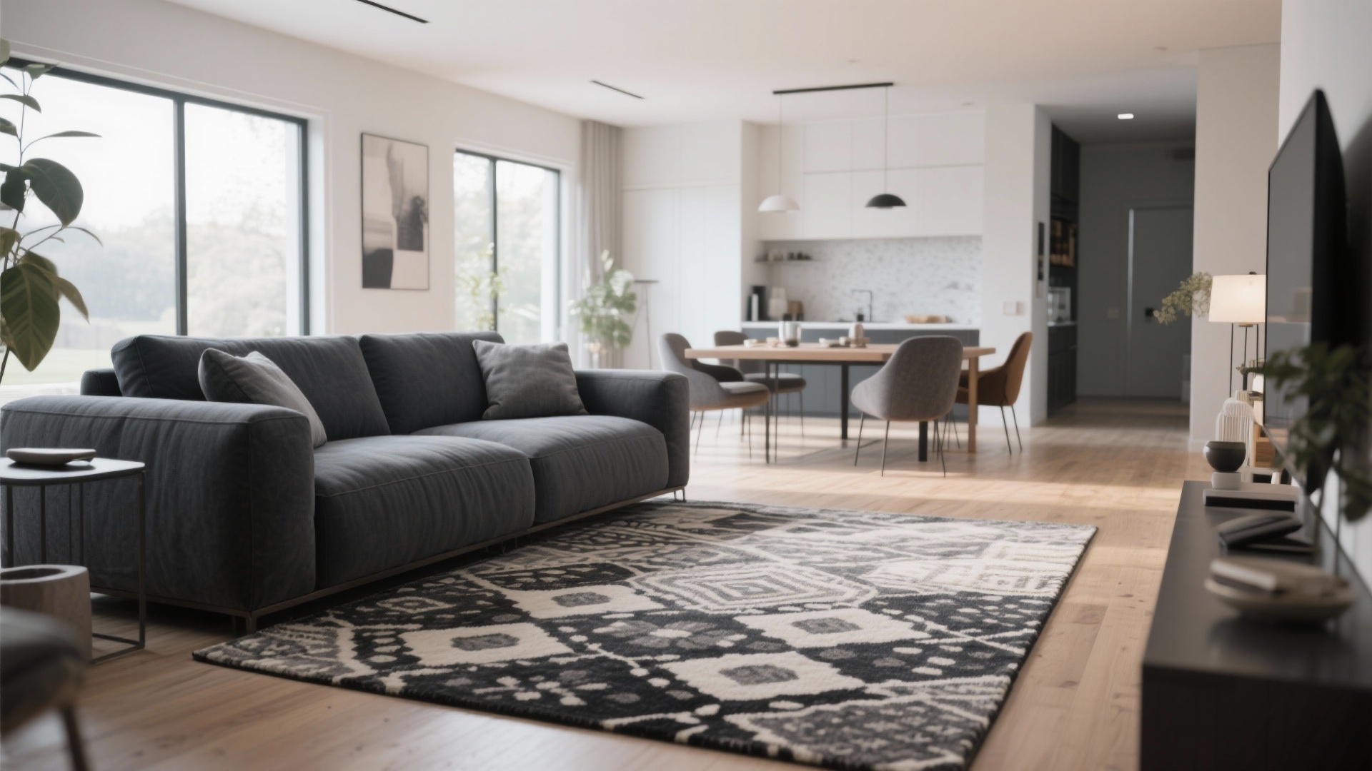 10 Living Room Ideas for a Dark Grey Sofa