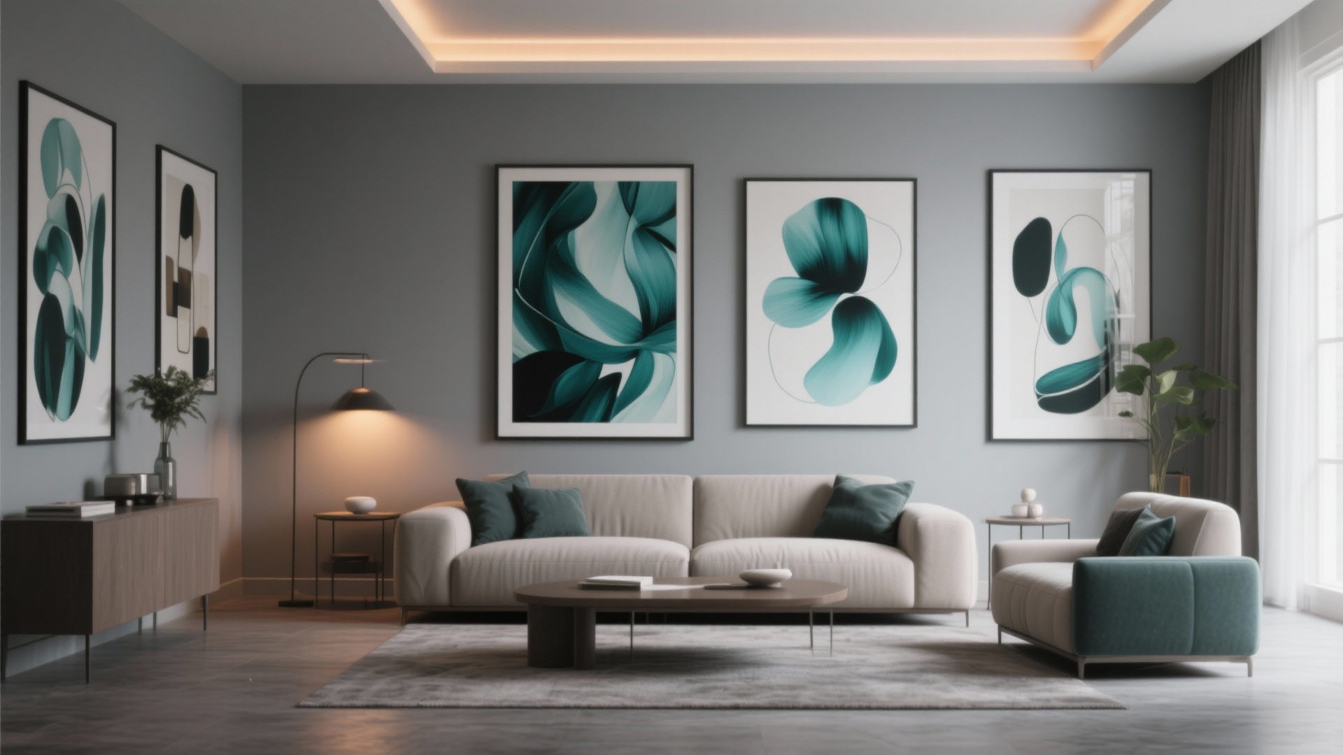 10 Grey Teal Living Room Ideas