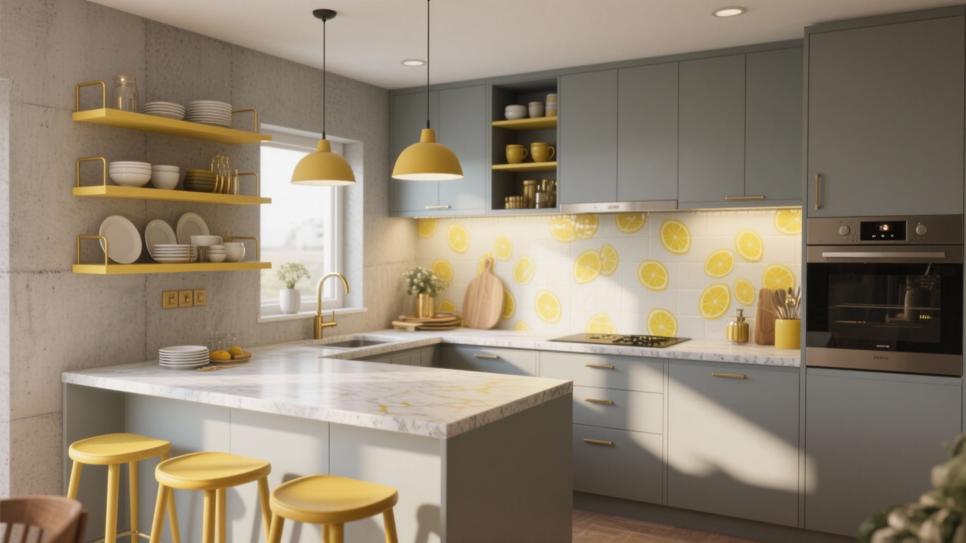 Grey and Yellow Kitchen: 5 Inspiring Ideas