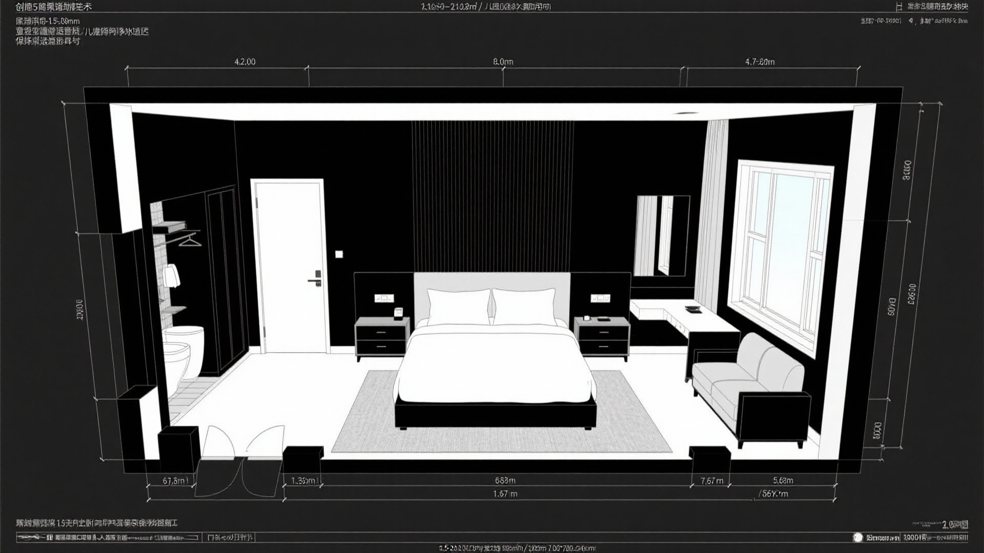5-Star Hotel Floor Plan DWG: Future Hospitality Interface