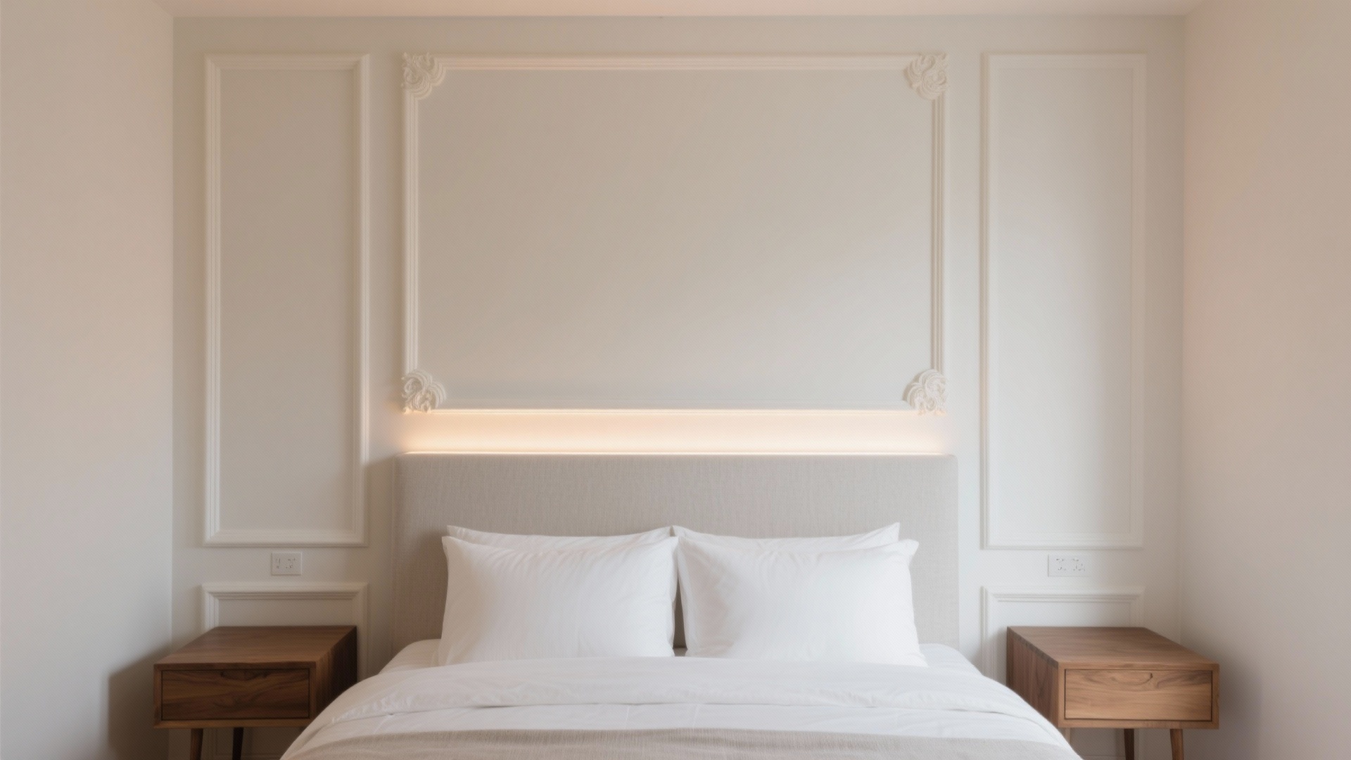 Small Room Feels Plain? Classic Gypsum Wall Design Fix