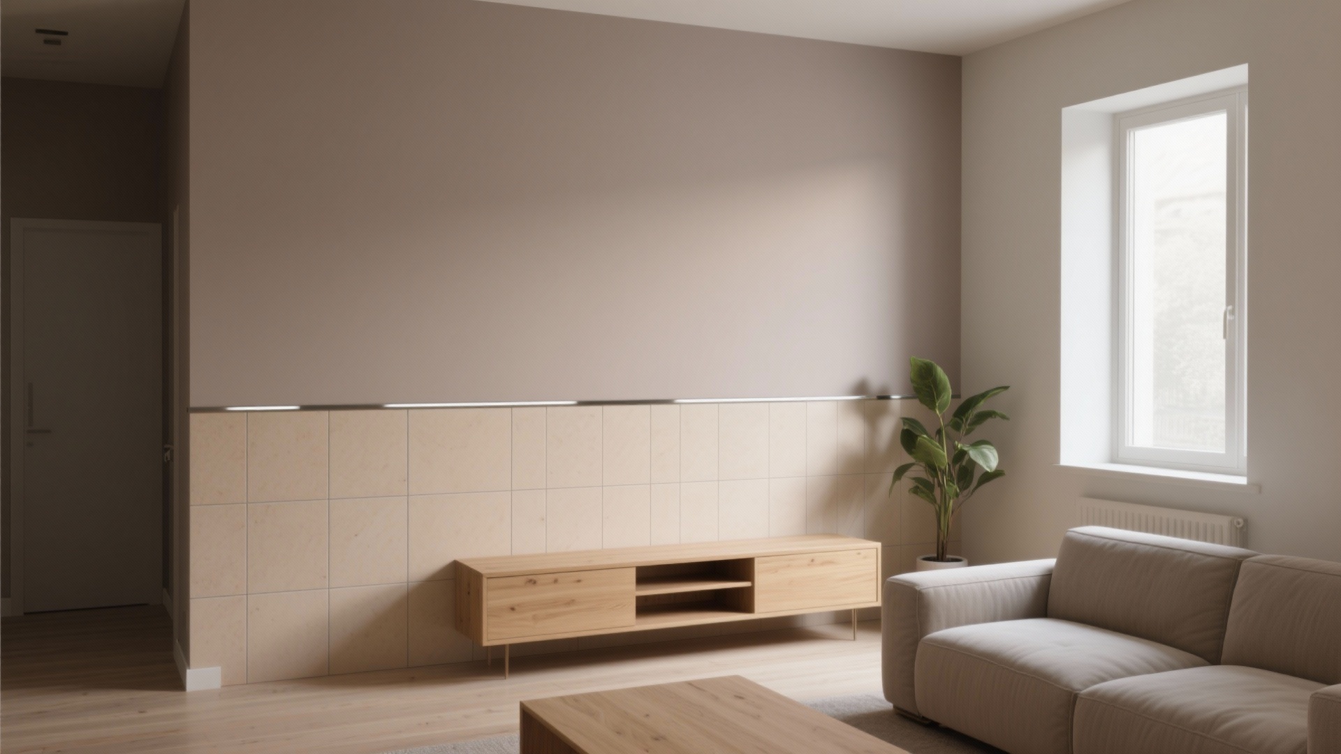 Half Wall Tiles Design for Living Room: 5 Ideas