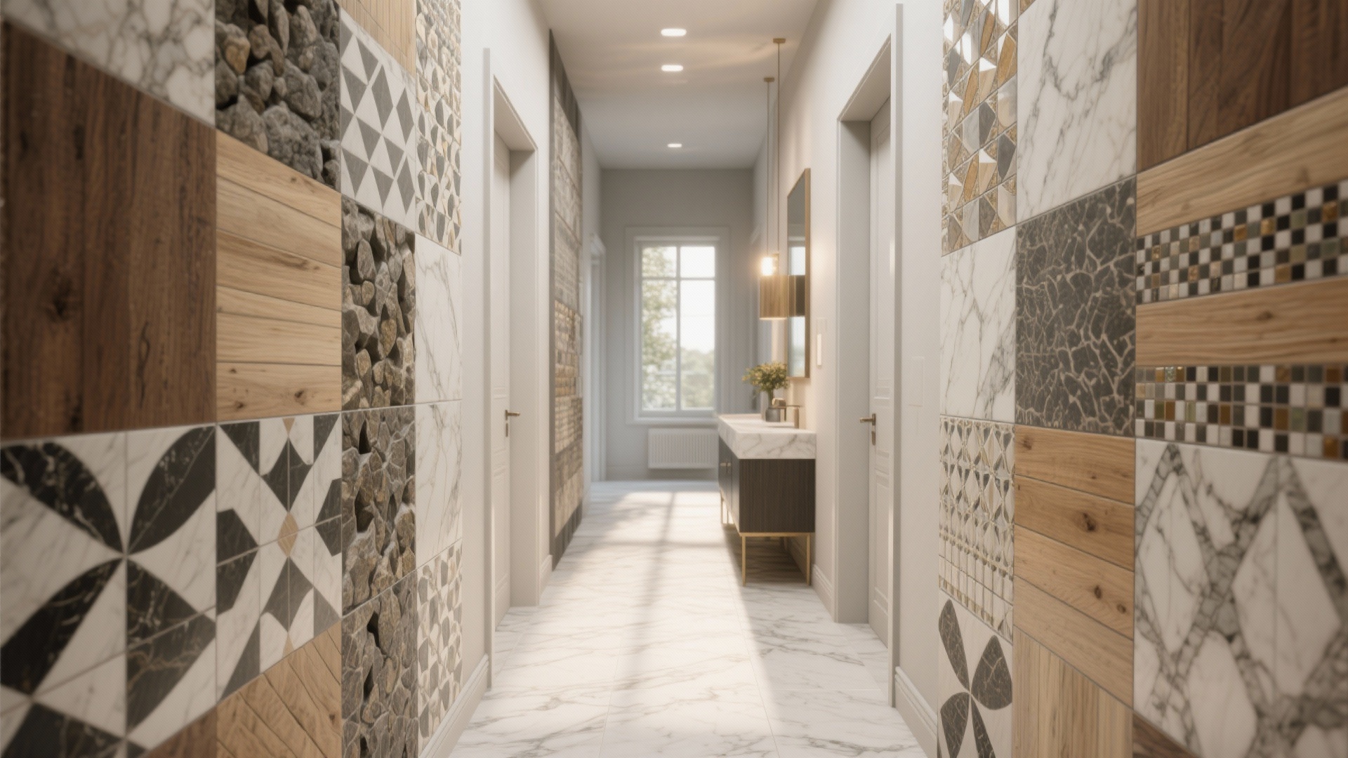 Hallway Feels Narrow? 5 Hall Room Tile Design Fixes
