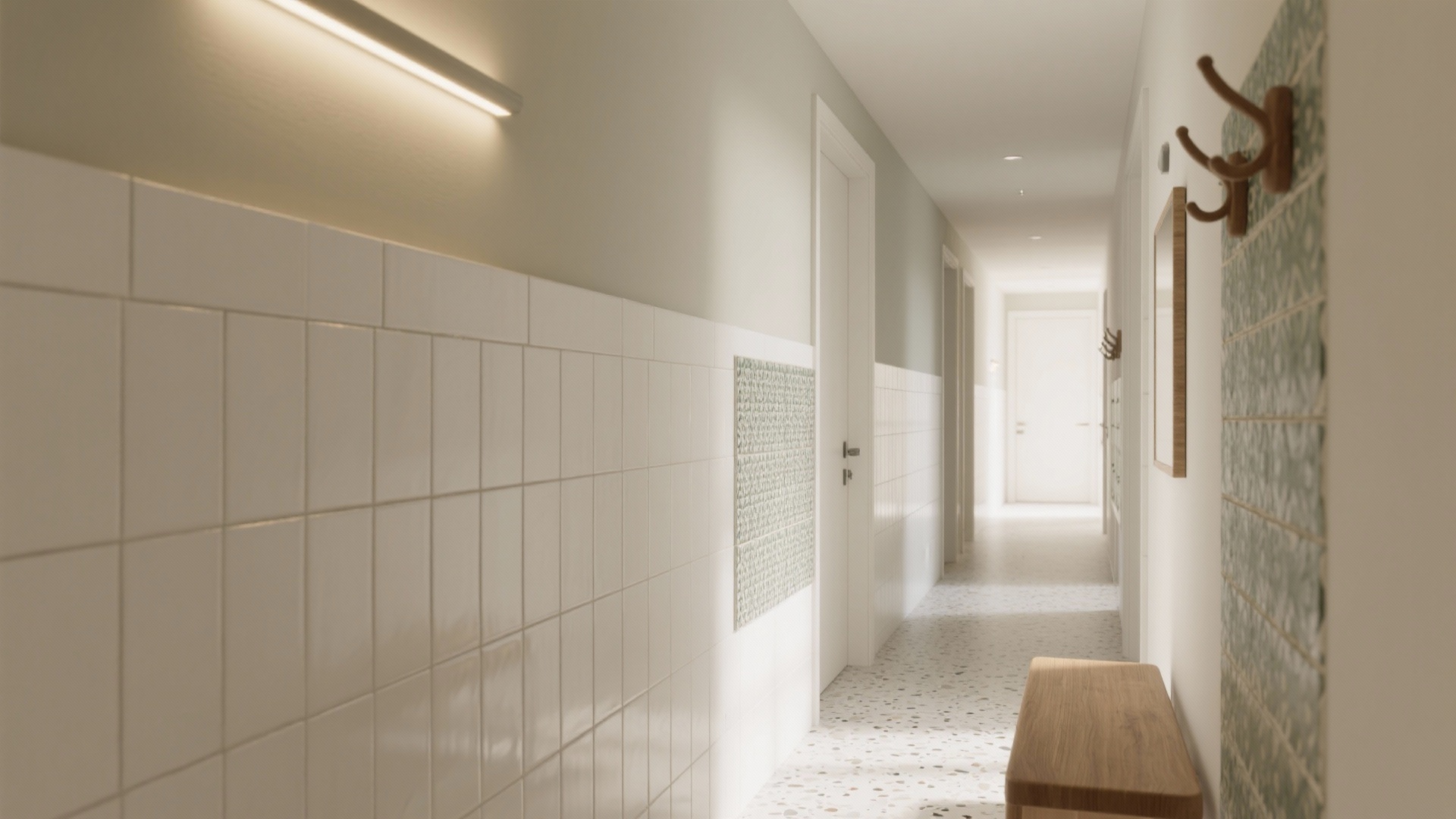 Hallway Feels Dark or Narrow? Passage Wall Tiles Design Fixes