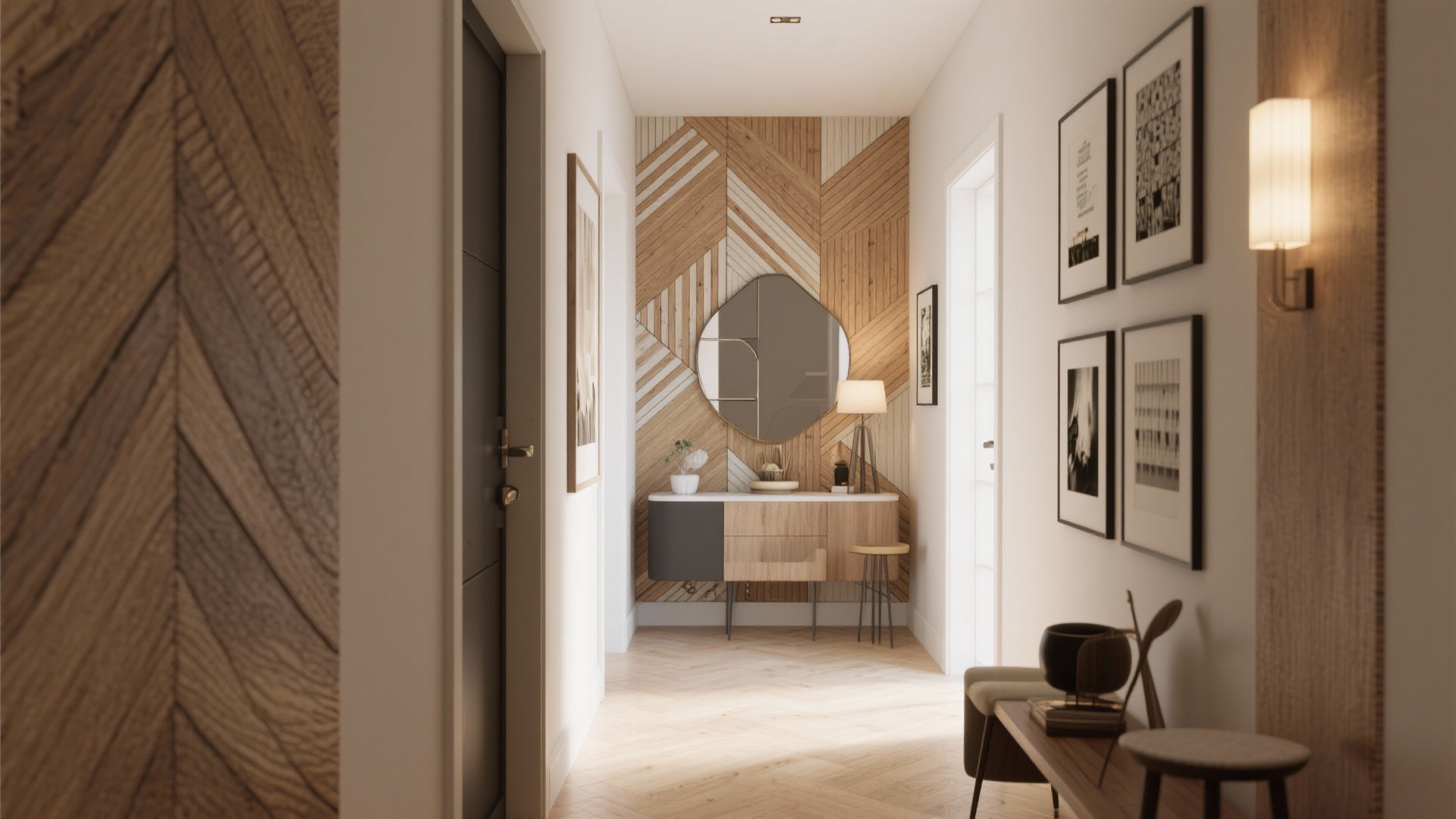 5 Hall Room Wall Design Ideas