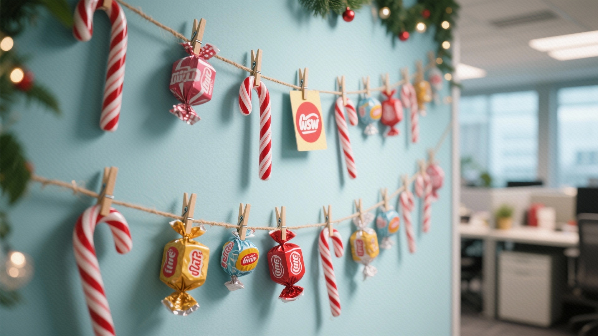 Office Holiday Decor Feels Dull? 10 Candy Cane Office Decorations