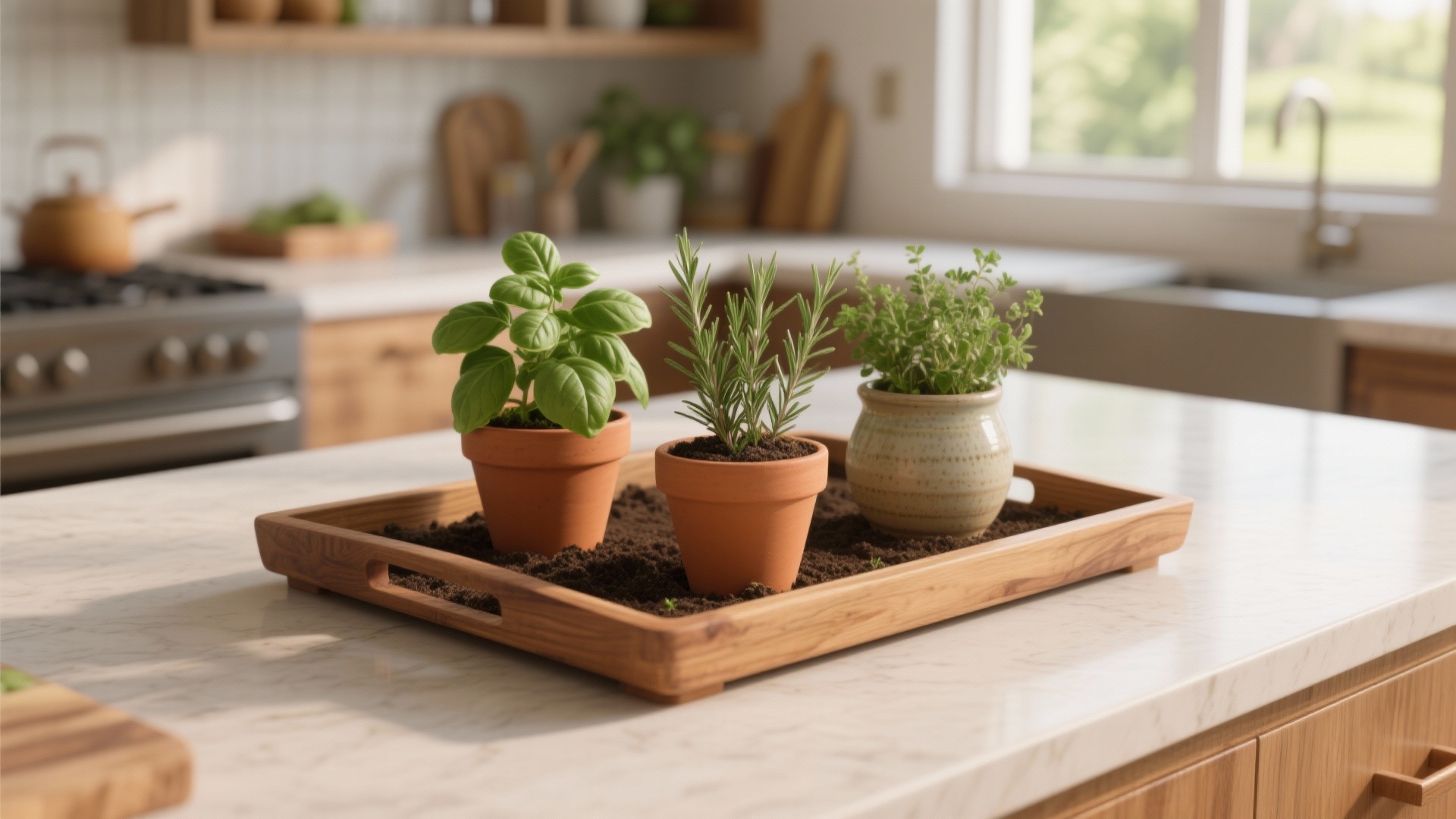 Kitchen Island Looks Cluttered? Tray Decor Ideas That Work