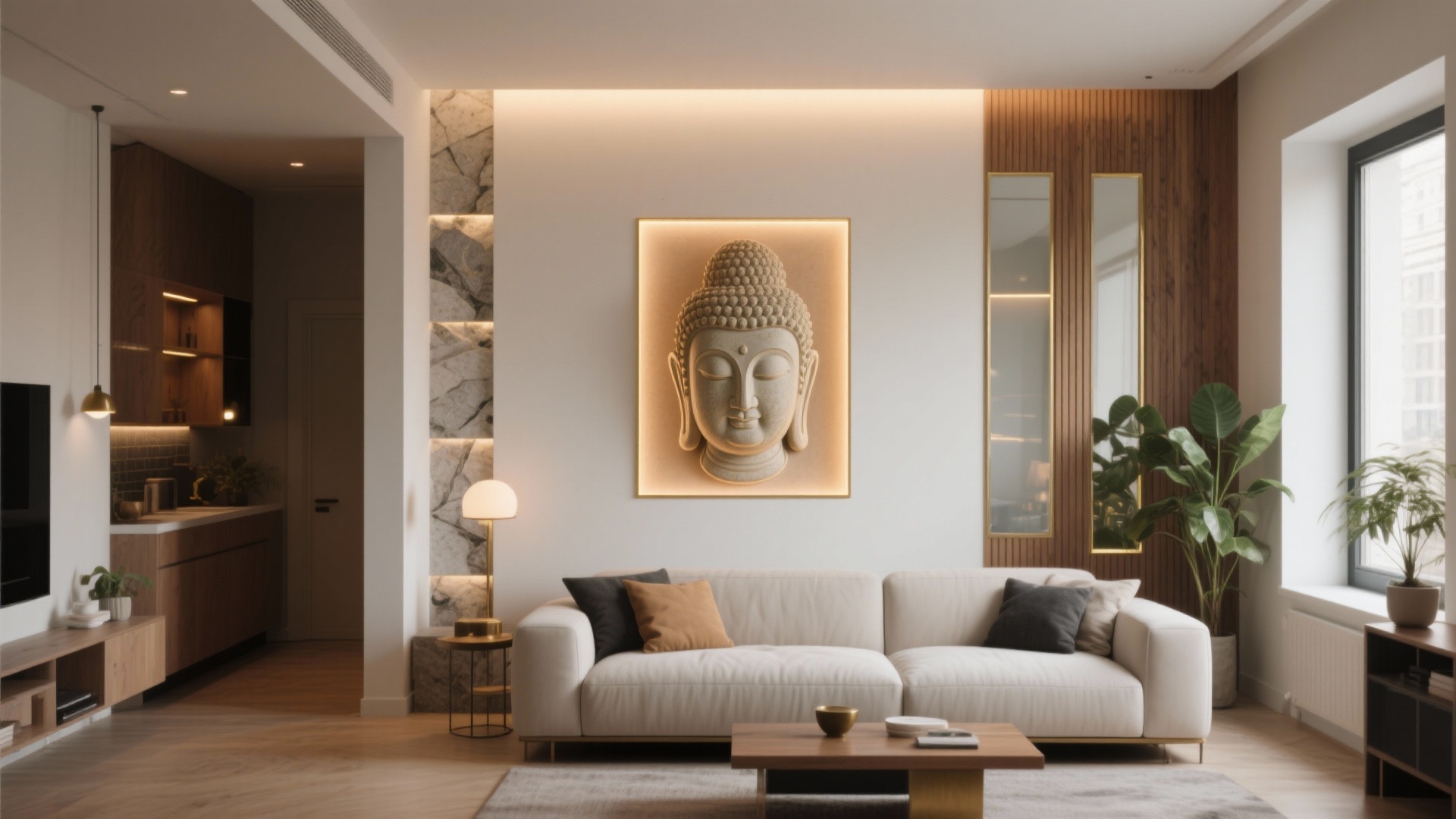 5 Buddha Wall Design Ideas for Small Spaces