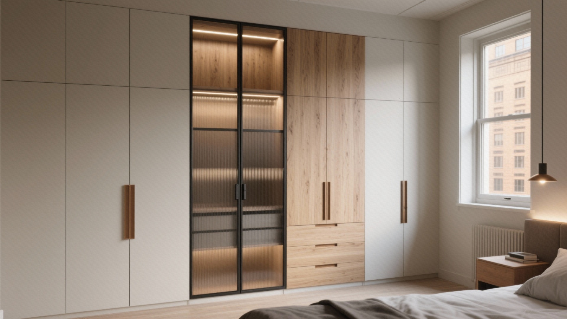 Bedroom Feels Cramped? Modern Wall Wardrobe Design Fix