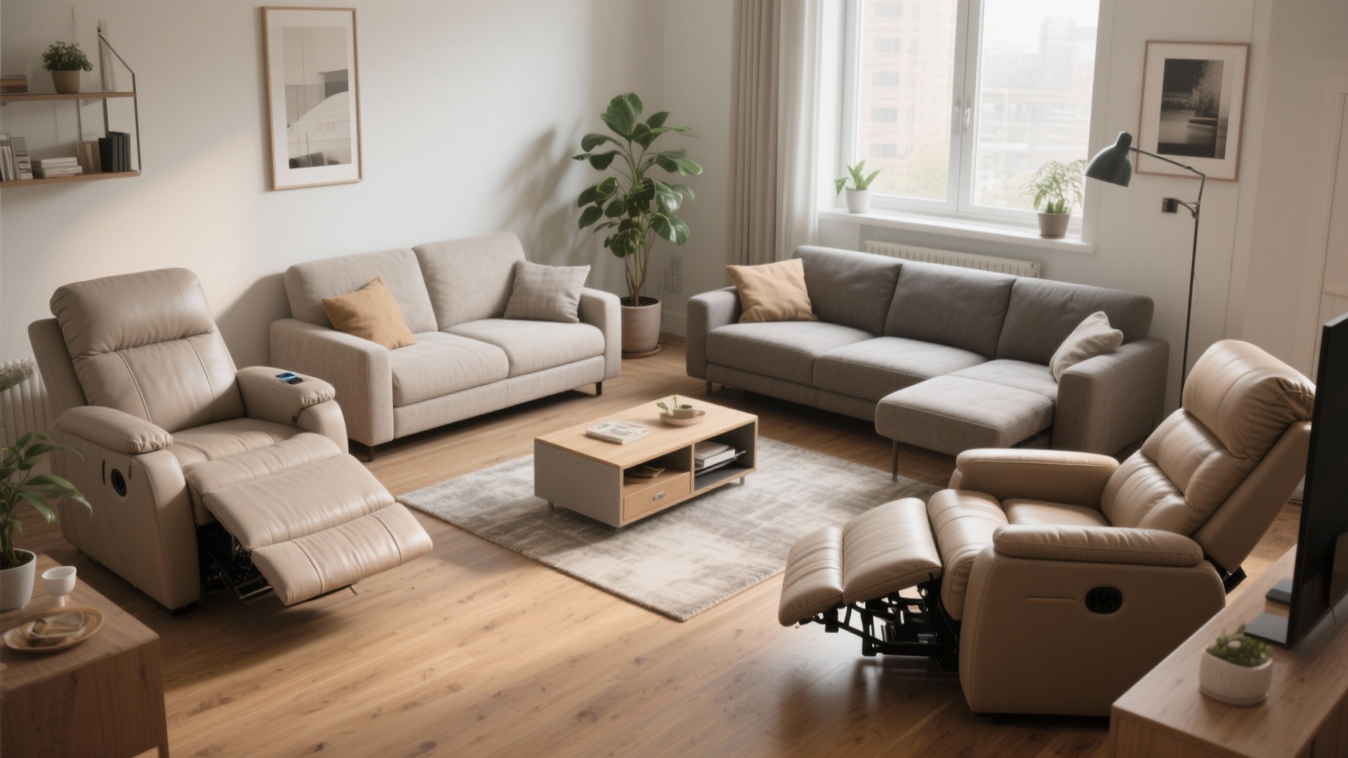 Reclining Sofa in a Small Living Room? 5 Space-Saving Fixes