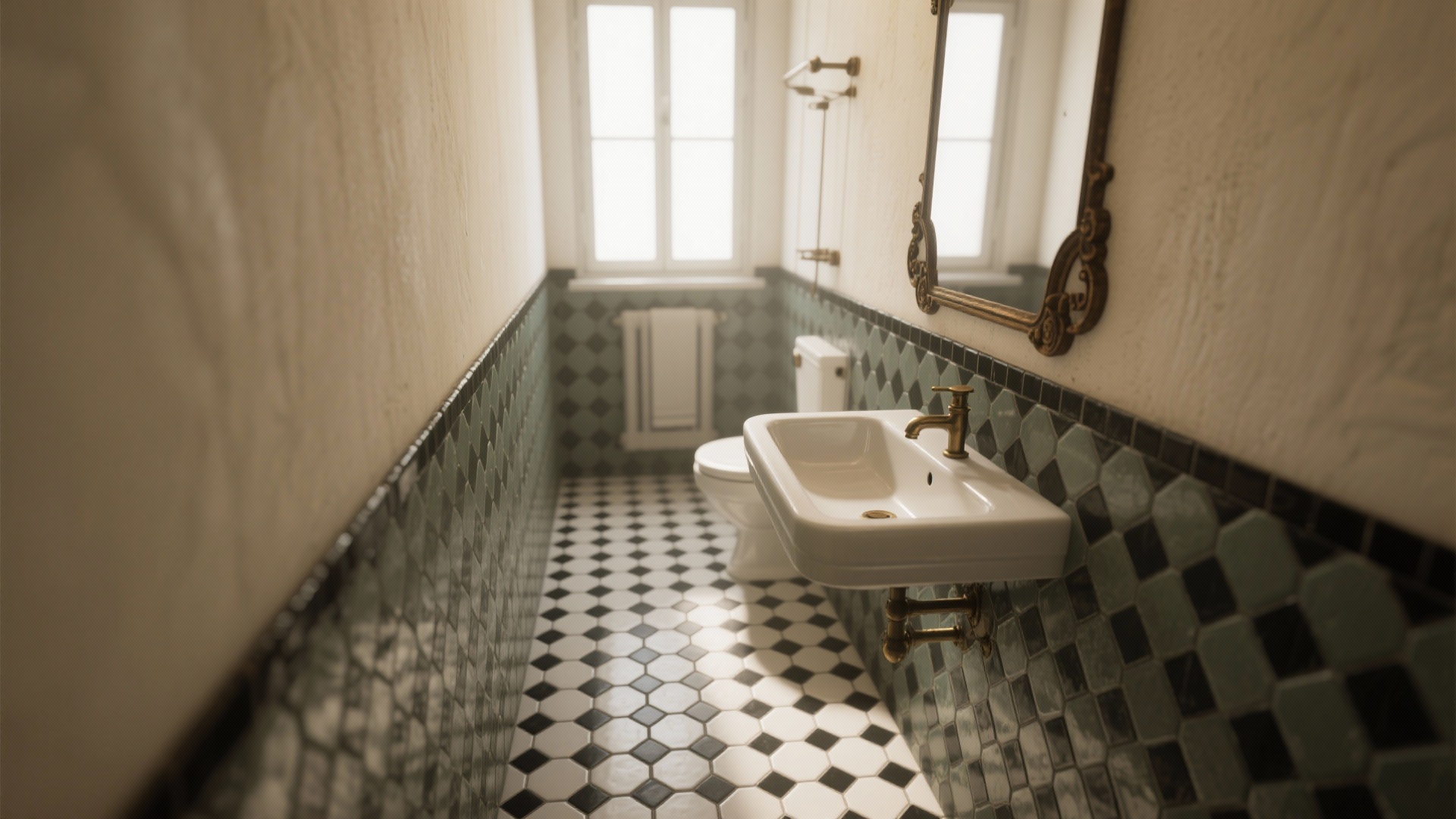 Black & White Tiled Bathrooms: 5 Vintage Ideas