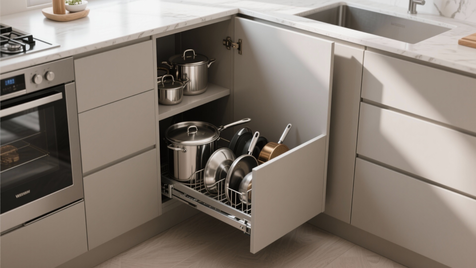 10 Corner Kitchen Shelf Ideas for Small Kitchens