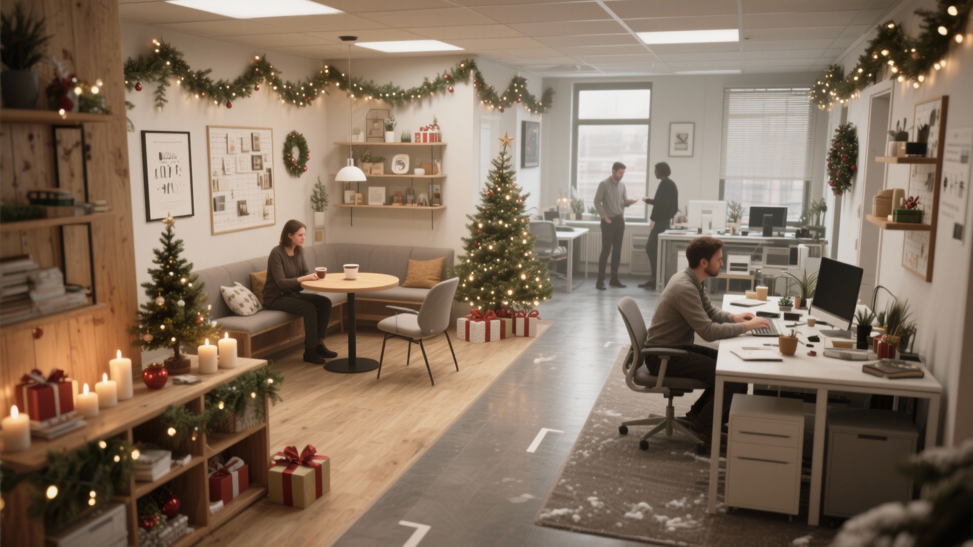 Small Office Christmas Decor: 5 Ideas When Space Feels Tight