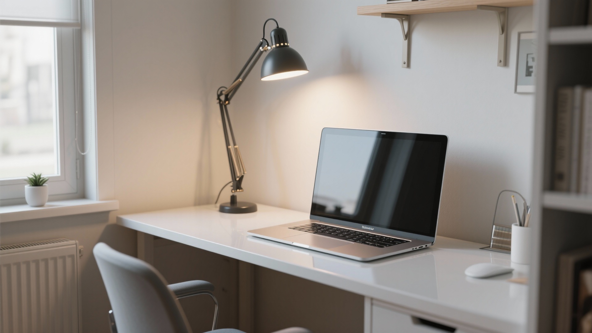 No Space for a Lamp? Try an Articulating Wall Light