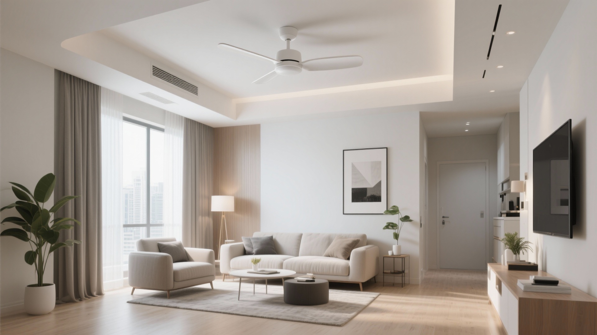 Living Room Ceiling Fan Ideas for Small or Hot Rooms