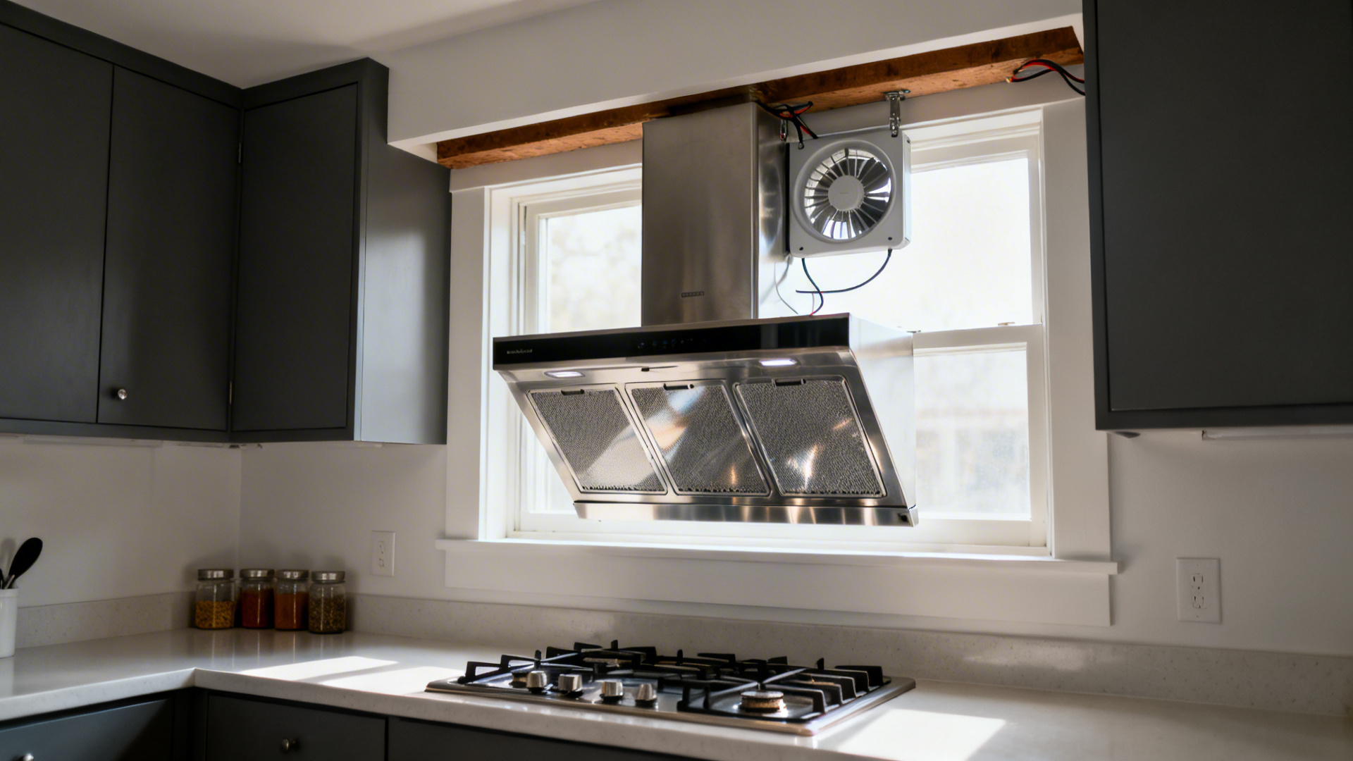 Kitchen Still Smoky? Kitchen Window Exhaust Fan Design
