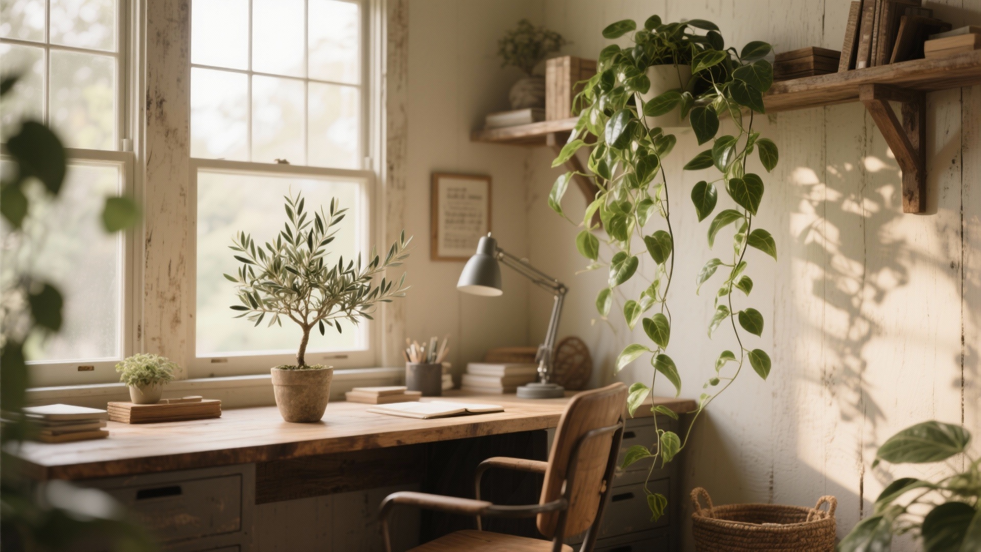 Home Office Feels Cold? 10 Rustic Farmhouse Office Ideas