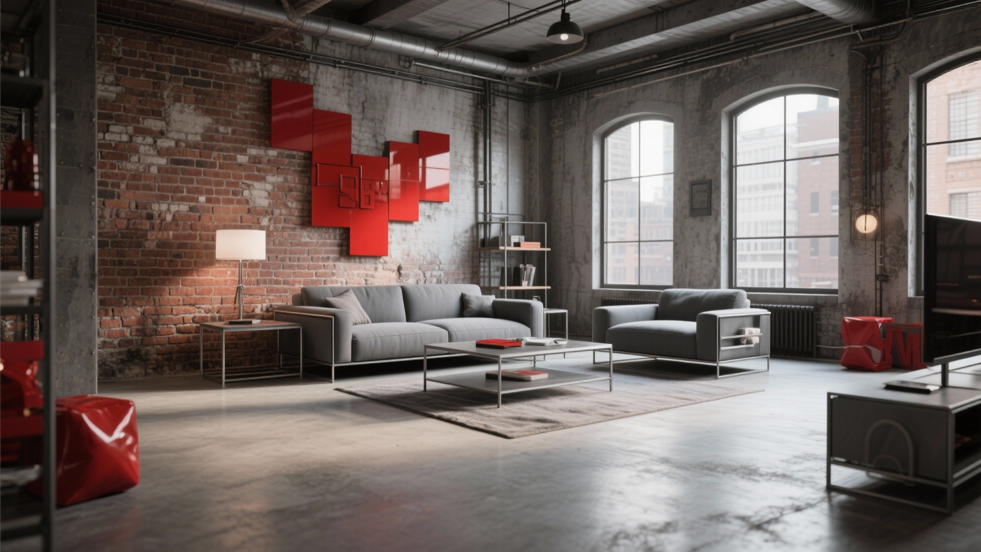 10 Red and Grey Living Room Ideas for Small, Dull Rooms