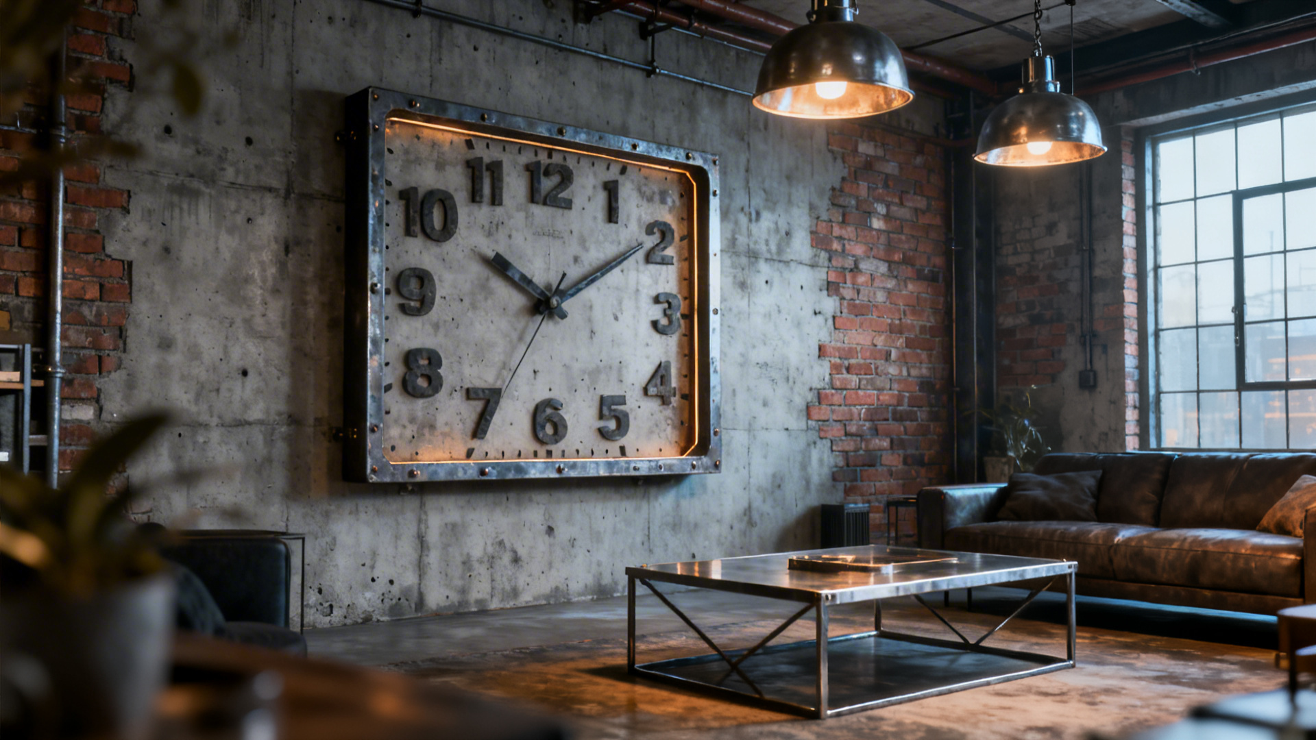 Living Room Wall Feels Empty? Rectangle Wall Clock Ideas