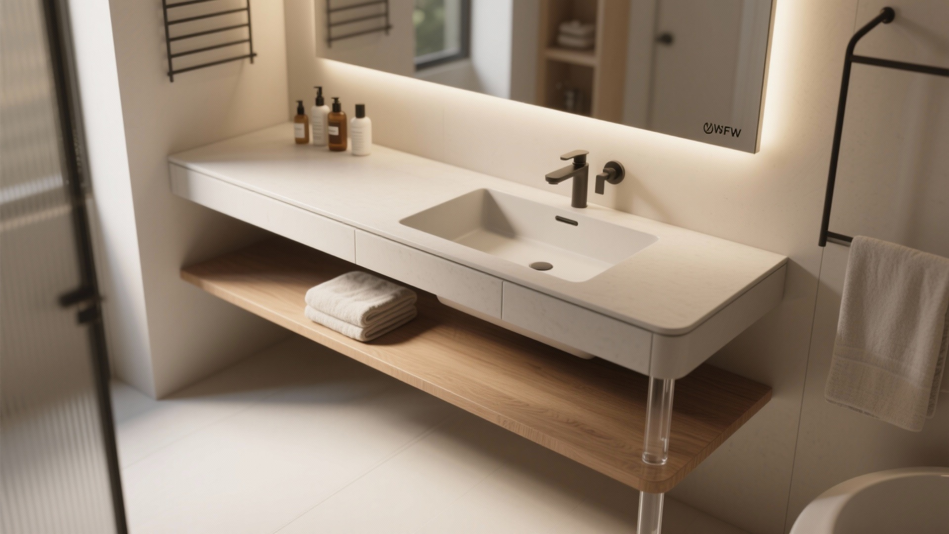5 Small Bathroom Table Ideas for Tiny Baths