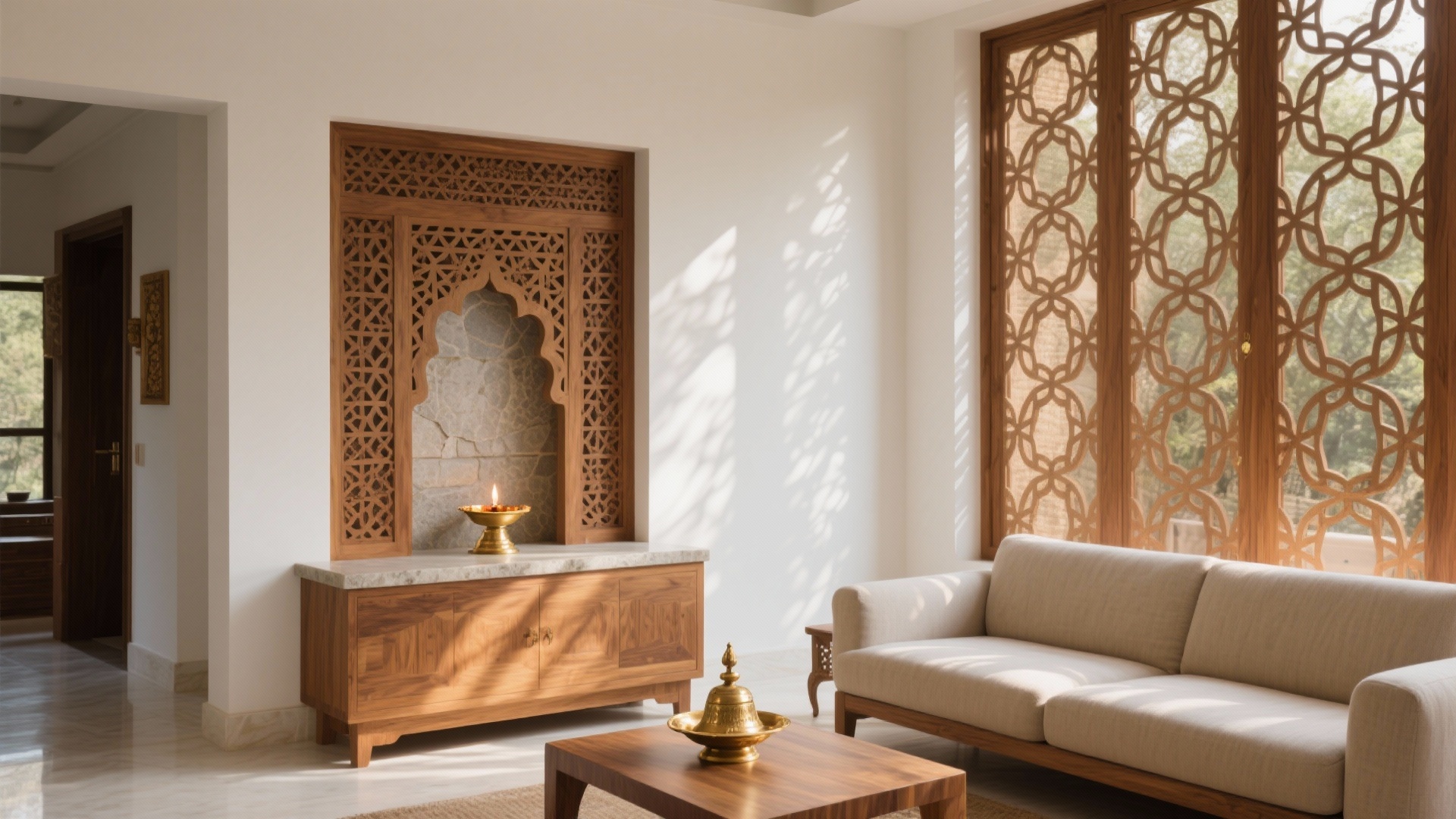 5 Pooja Room Partition Ideas That Elevate Small Homes