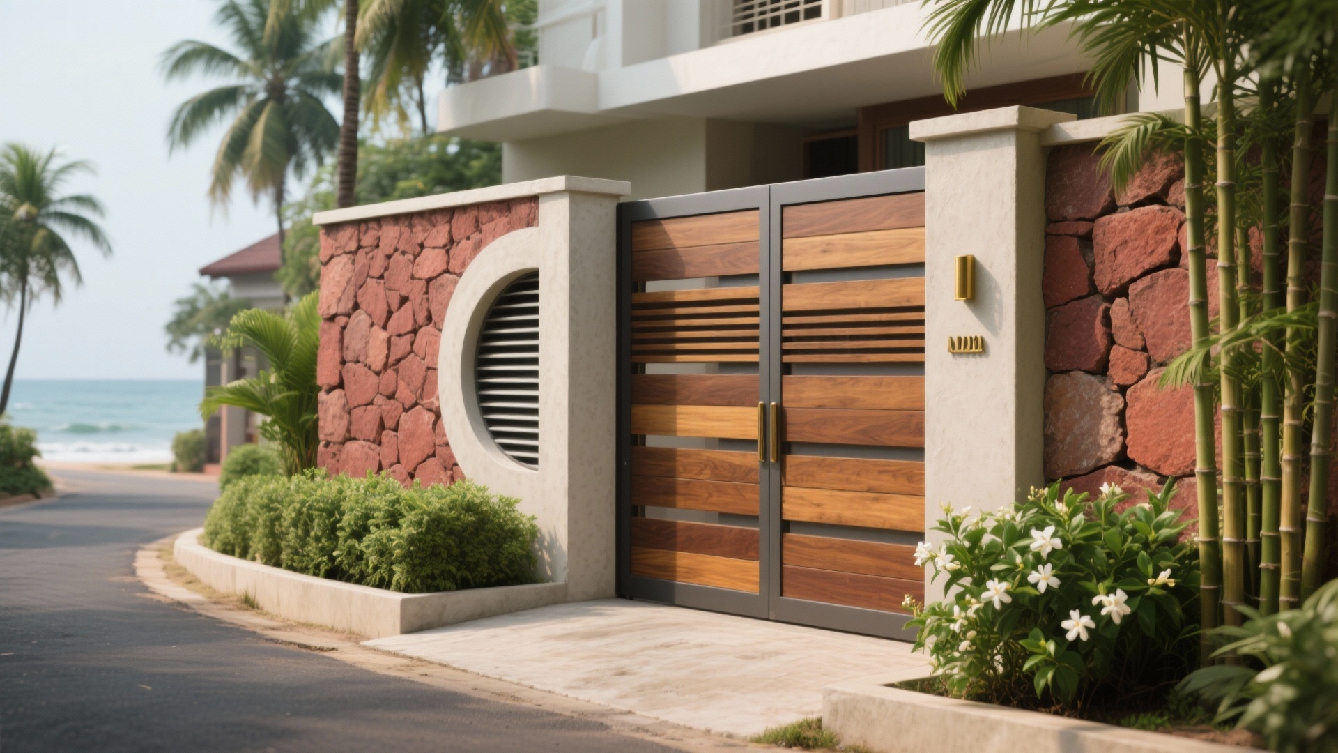 5 Gate Wall Design Kerala Ideas