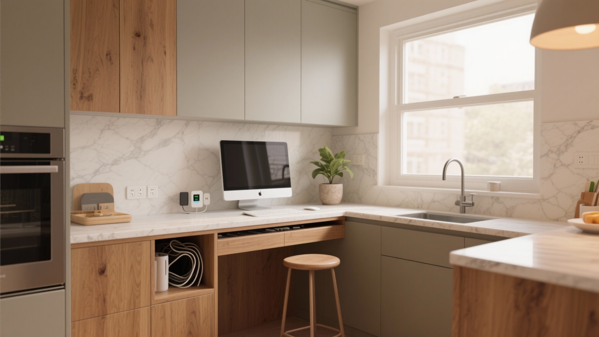 Kitchen Too Small for a Desk? 5 Kitchen Desk Ideas That Fit