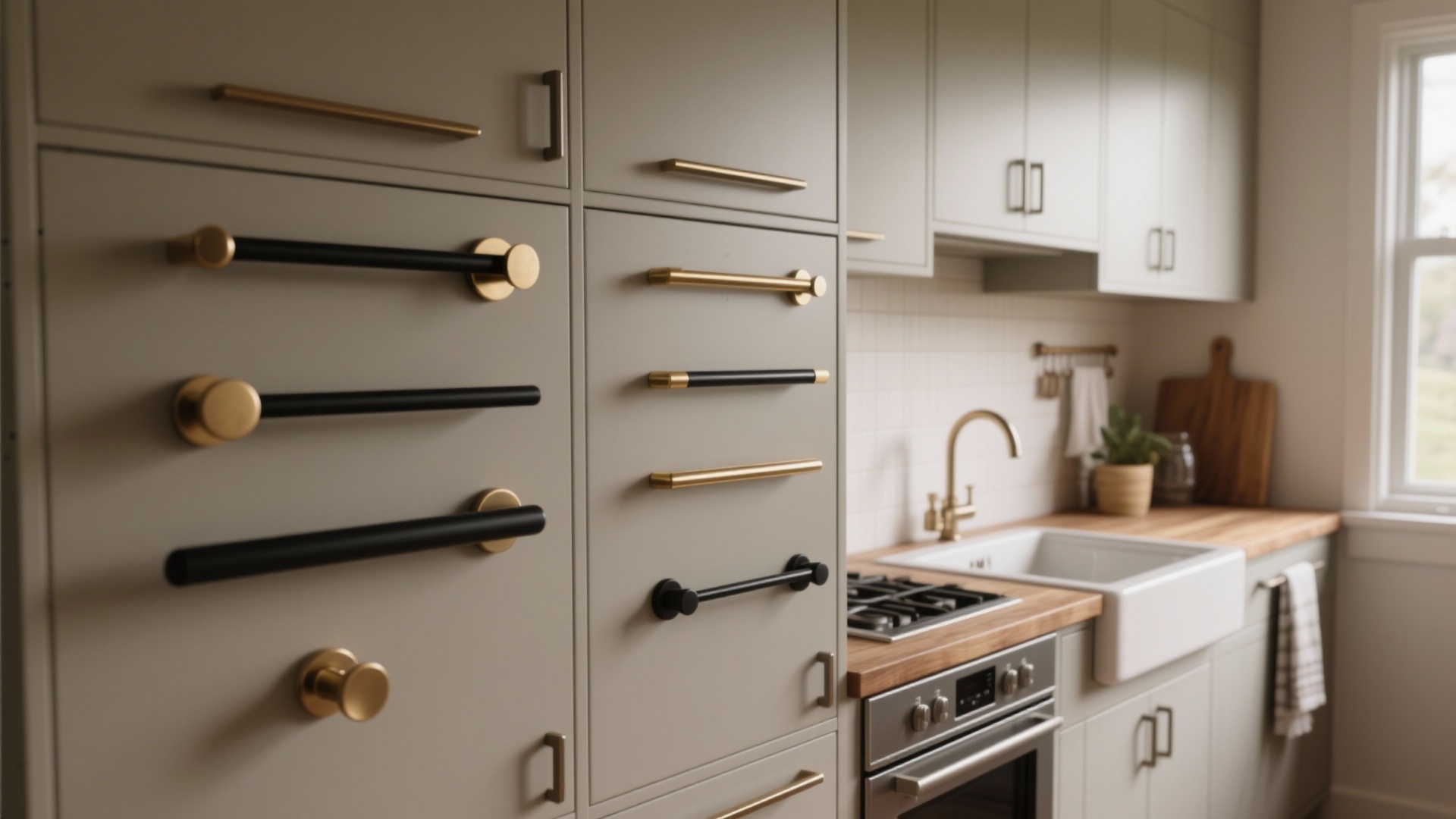 Kitchen Door Pulls and Handles — 5 Ideas