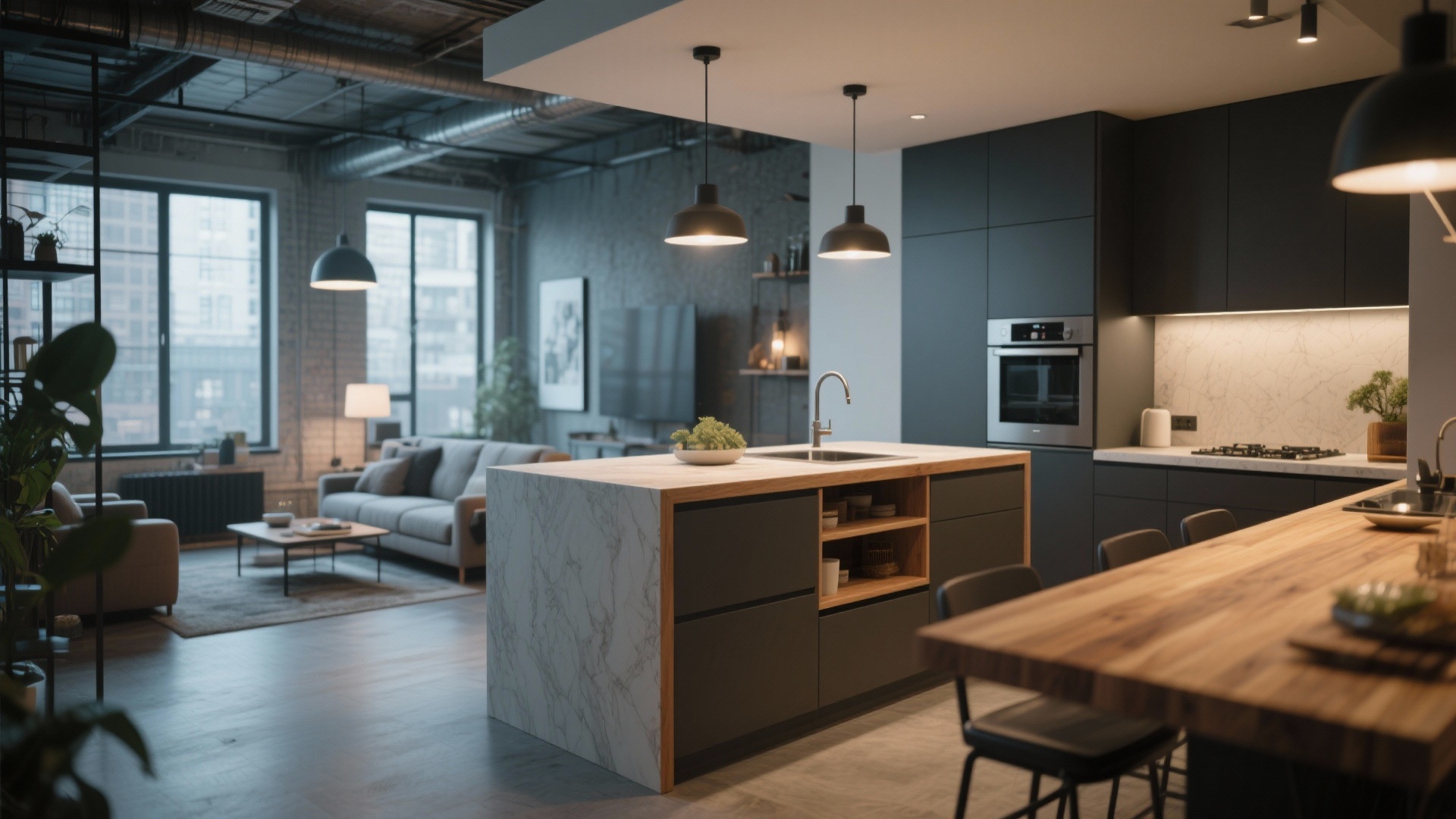 10 Ideas to Separate Kitchen from Living Room