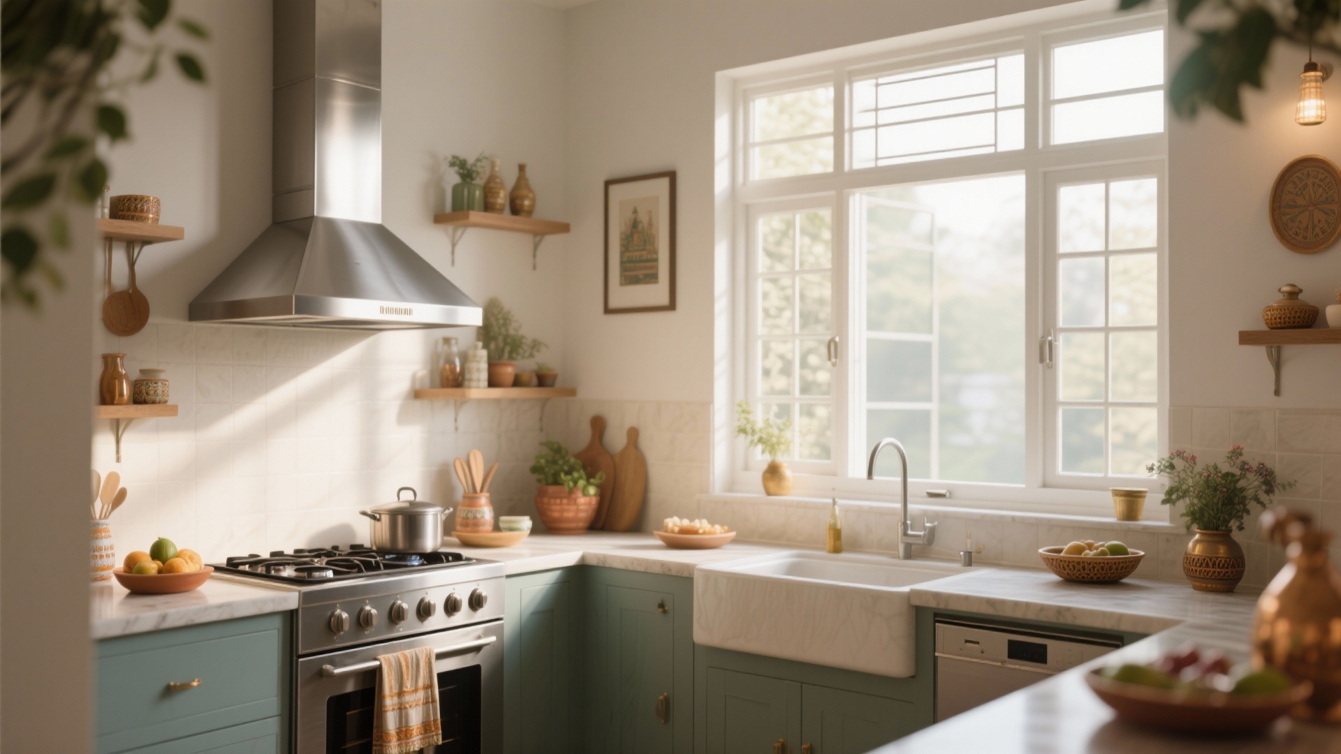 Small Indian Kitchen Feels Cramped? 10 Layout Ideas