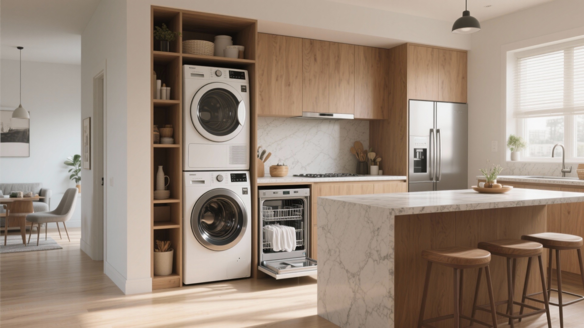 Laundry in Kitchen Ideas: 5 Clever Solutions