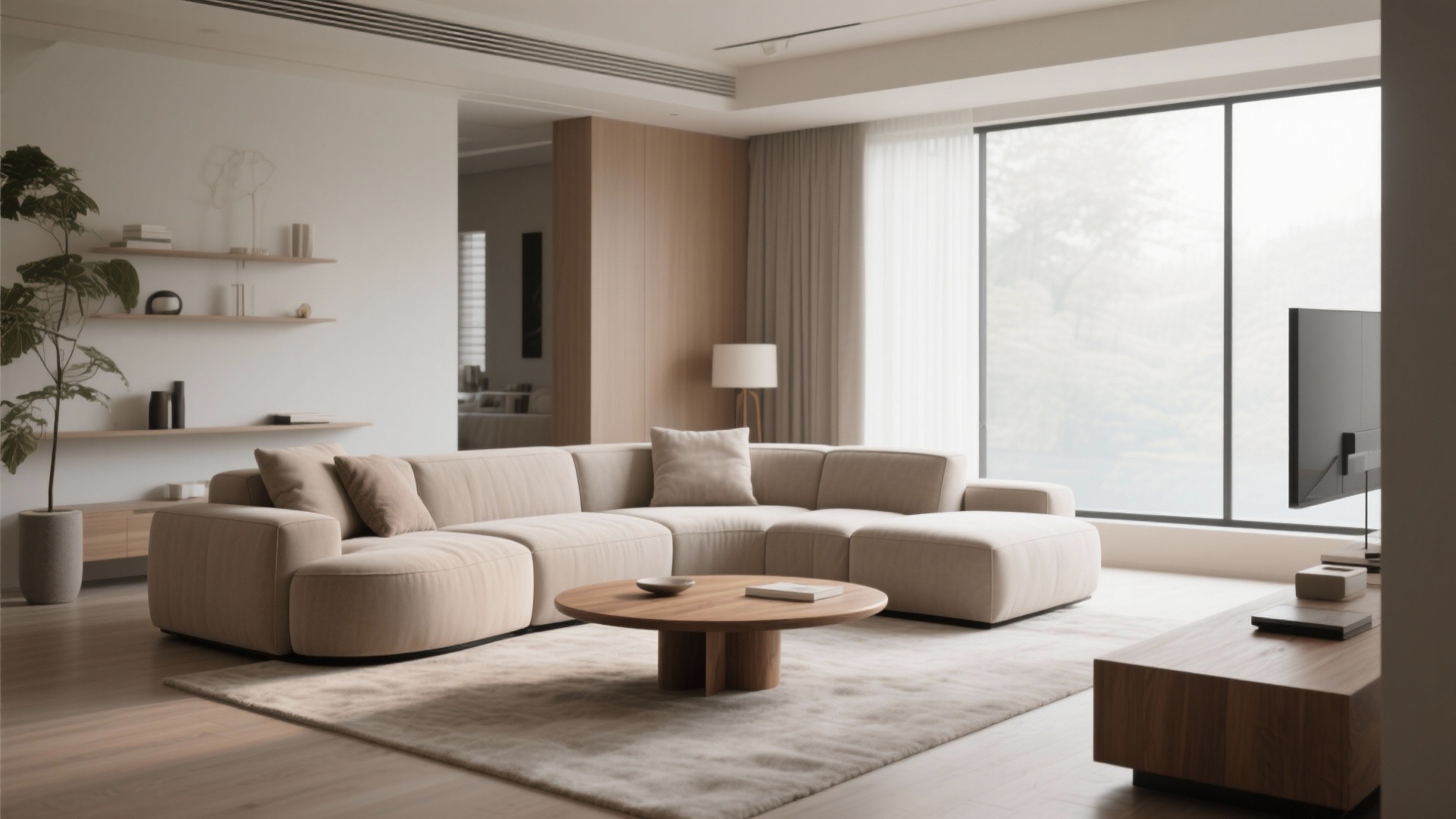 10 Curved Sofa Living Room Ideas